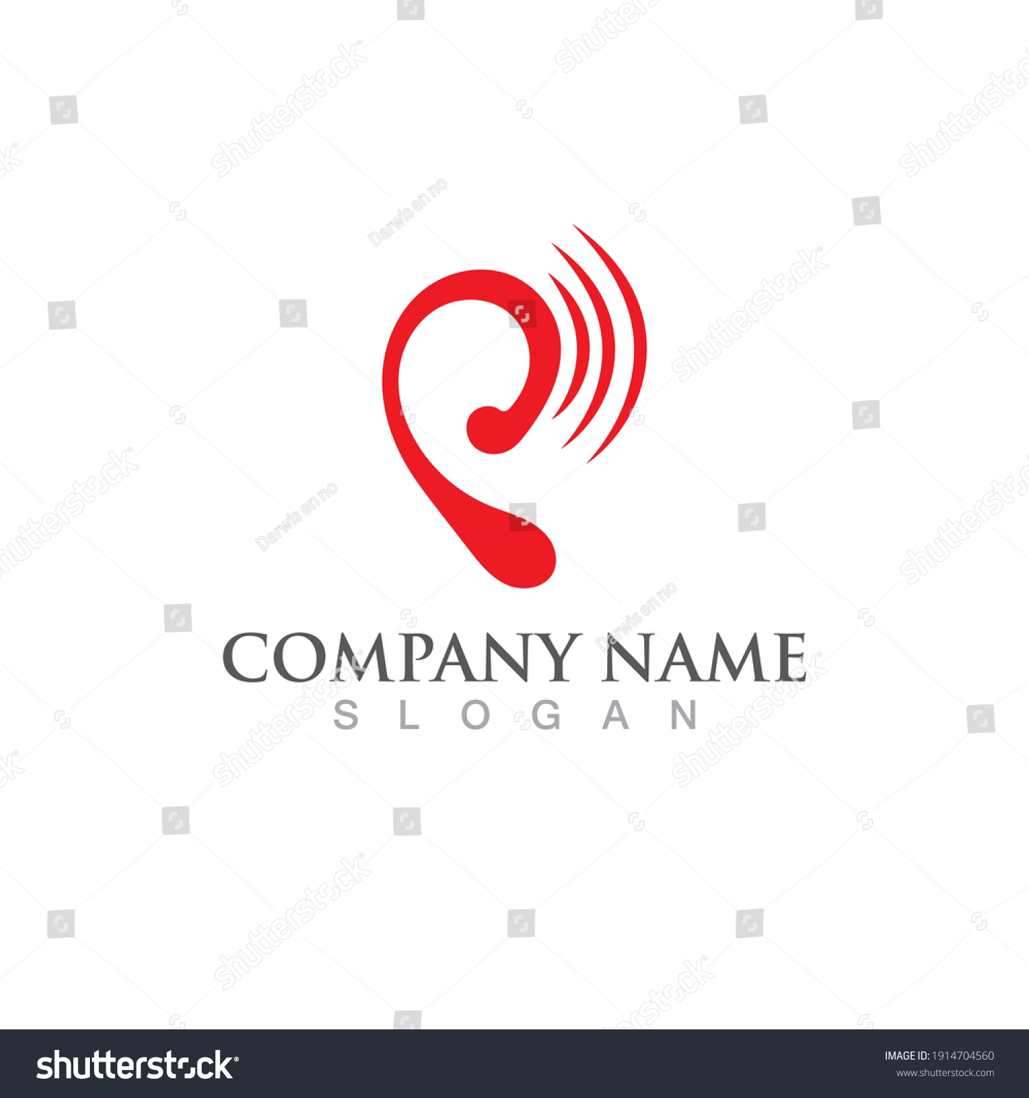 Ear Logo Symbol Vector Stock Vector (Royalty Free) 1914704560 ...