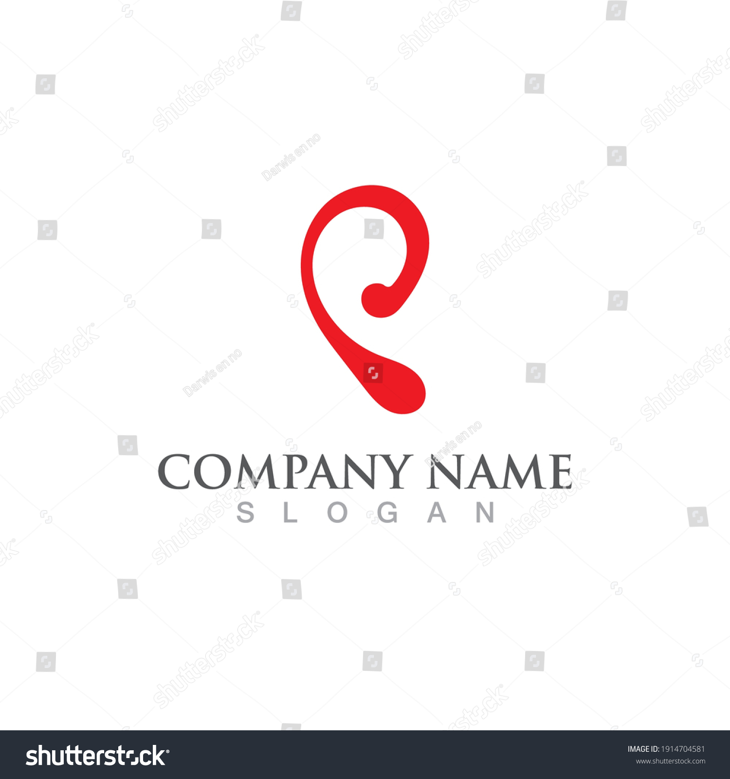 Ear Logo Symbol Vector Stock Vector (Royalty Free) 1914704581 ...
