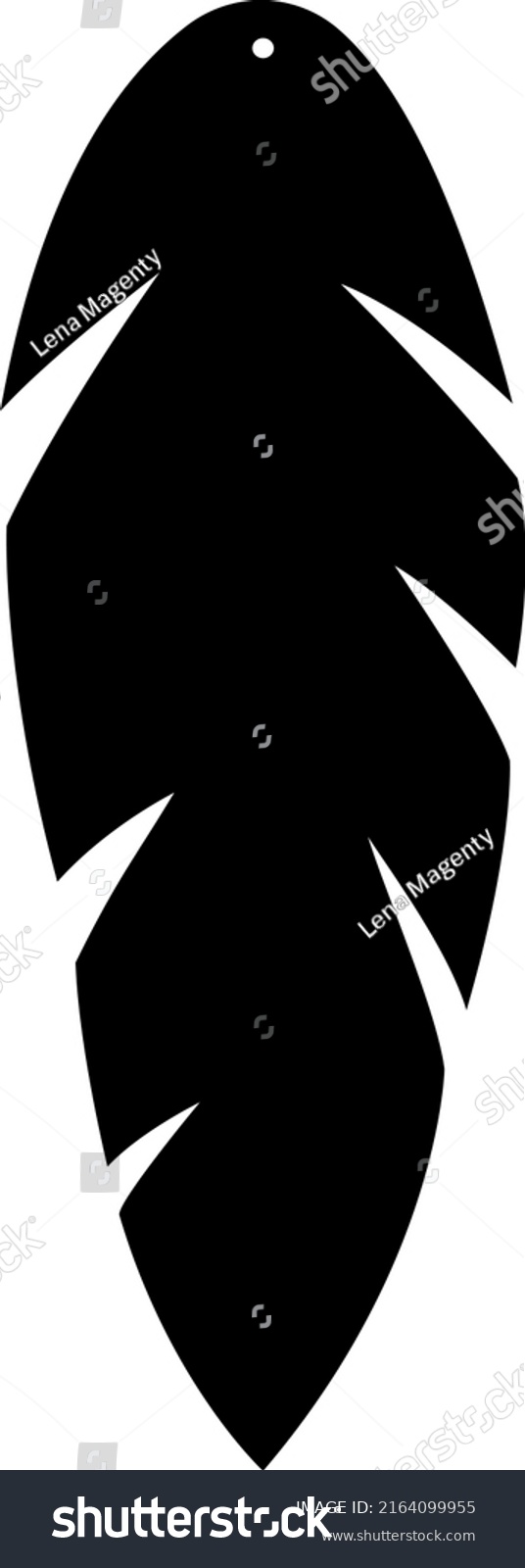 Earrings Shapes Isolated Vector File Stock Vector (Royalty Free ...