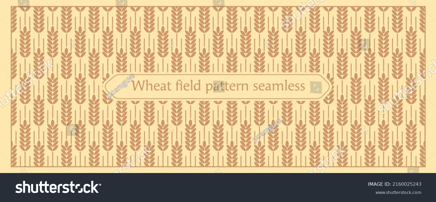 Ears Wheat Horizontal Border Seamless Pattern Stock Vector (Royalty Free) 2160025243 | Shutterstock