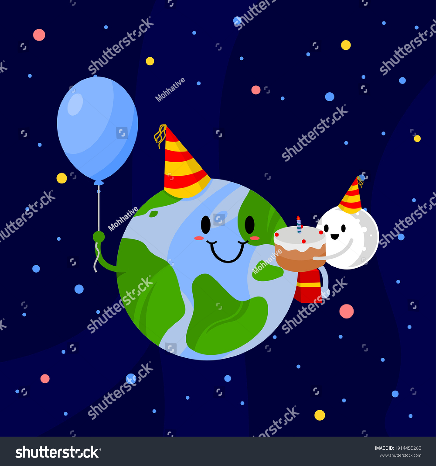 Earth Day Cartoon Vector Illustration Stock Vector (Royalty Free ...