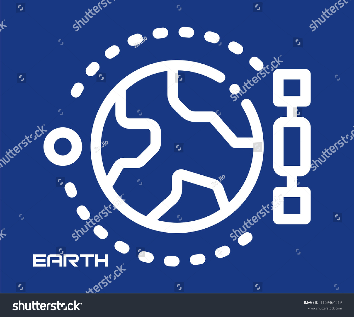 Earth Direction Symbol Vector Icon Stock Vector (Royalty Free ...