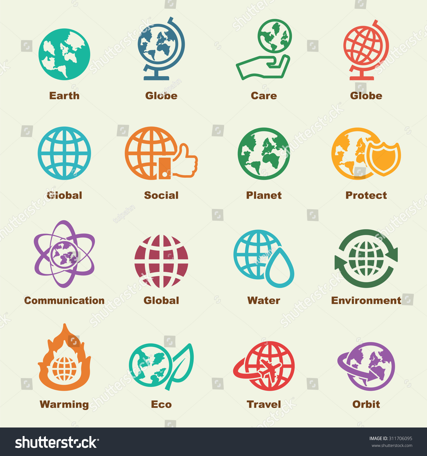 Earth Elements Vector Infographic Icons: เวกเตอร์สต็อก (ปลอดค่า ...