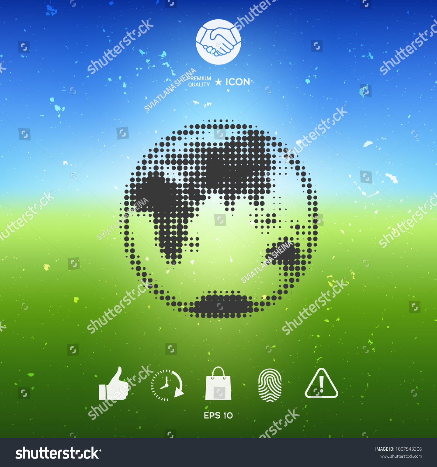 Earth Halftone Logo Stock Vector (Royalty Free) 1007548306 | Shutterstock