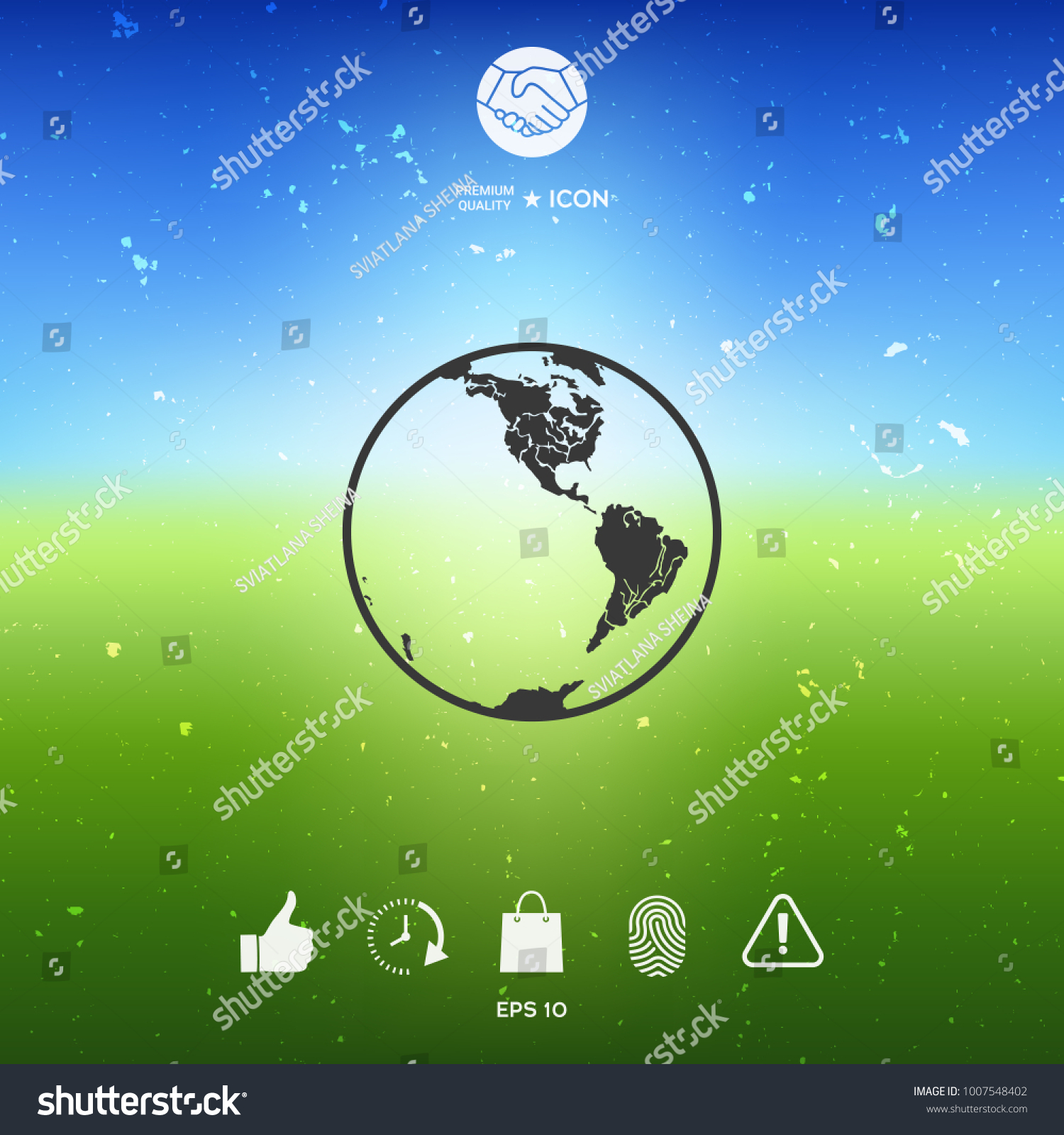 Earth Icon Logo Stock Vector (Royalty Free) 1007548402 | Shutterstock