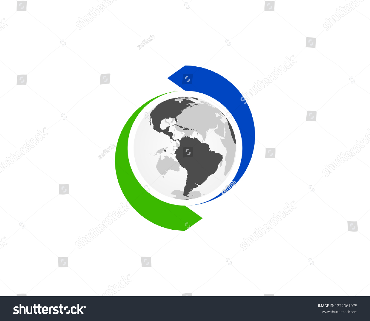 Earth Icon Logo Design: vector de stock (libre de regalías) 1272061975 ...