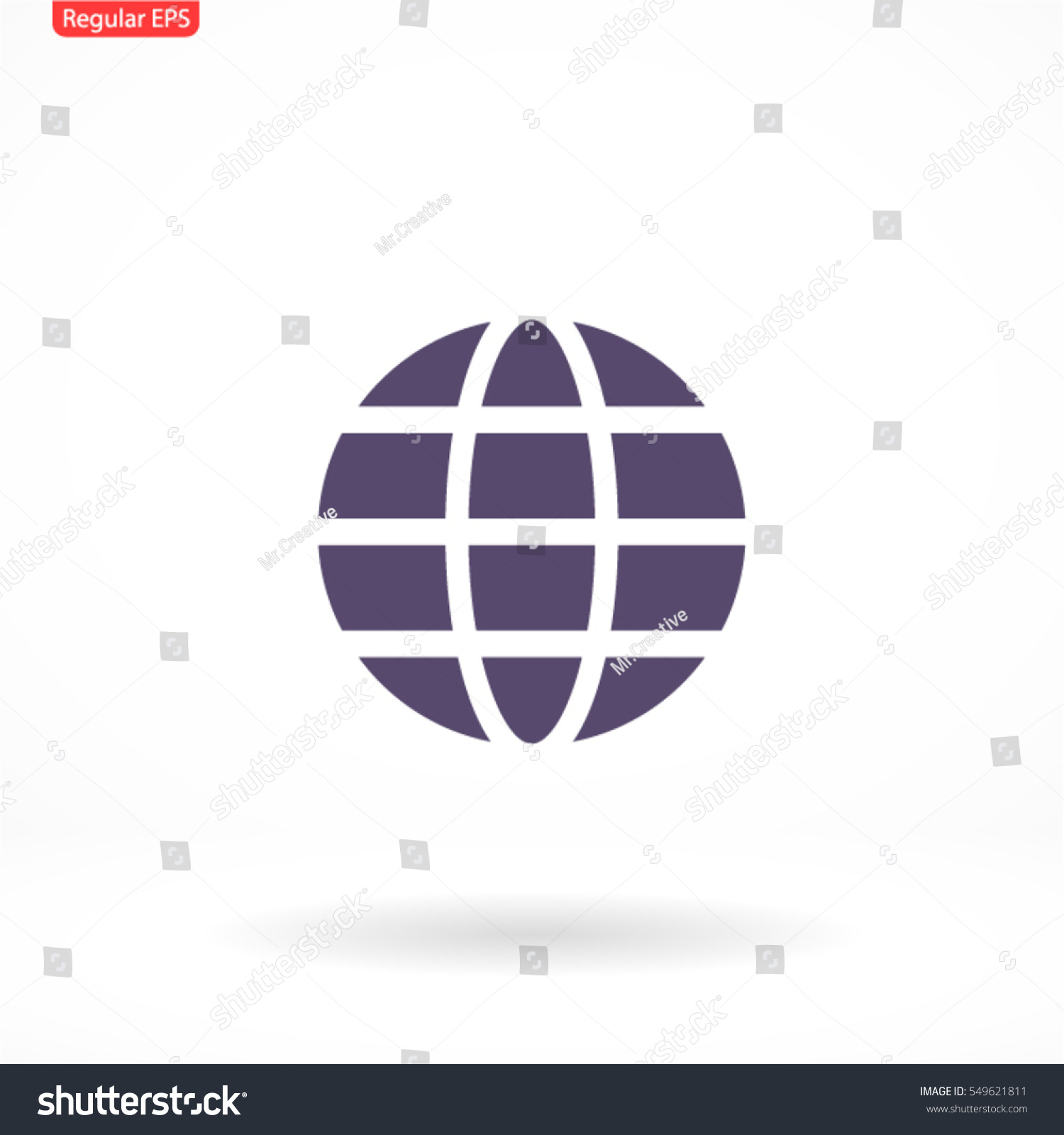Earth Line Vector Icon Stock Vector (Royalty Free) 549621811 | Shutterstock