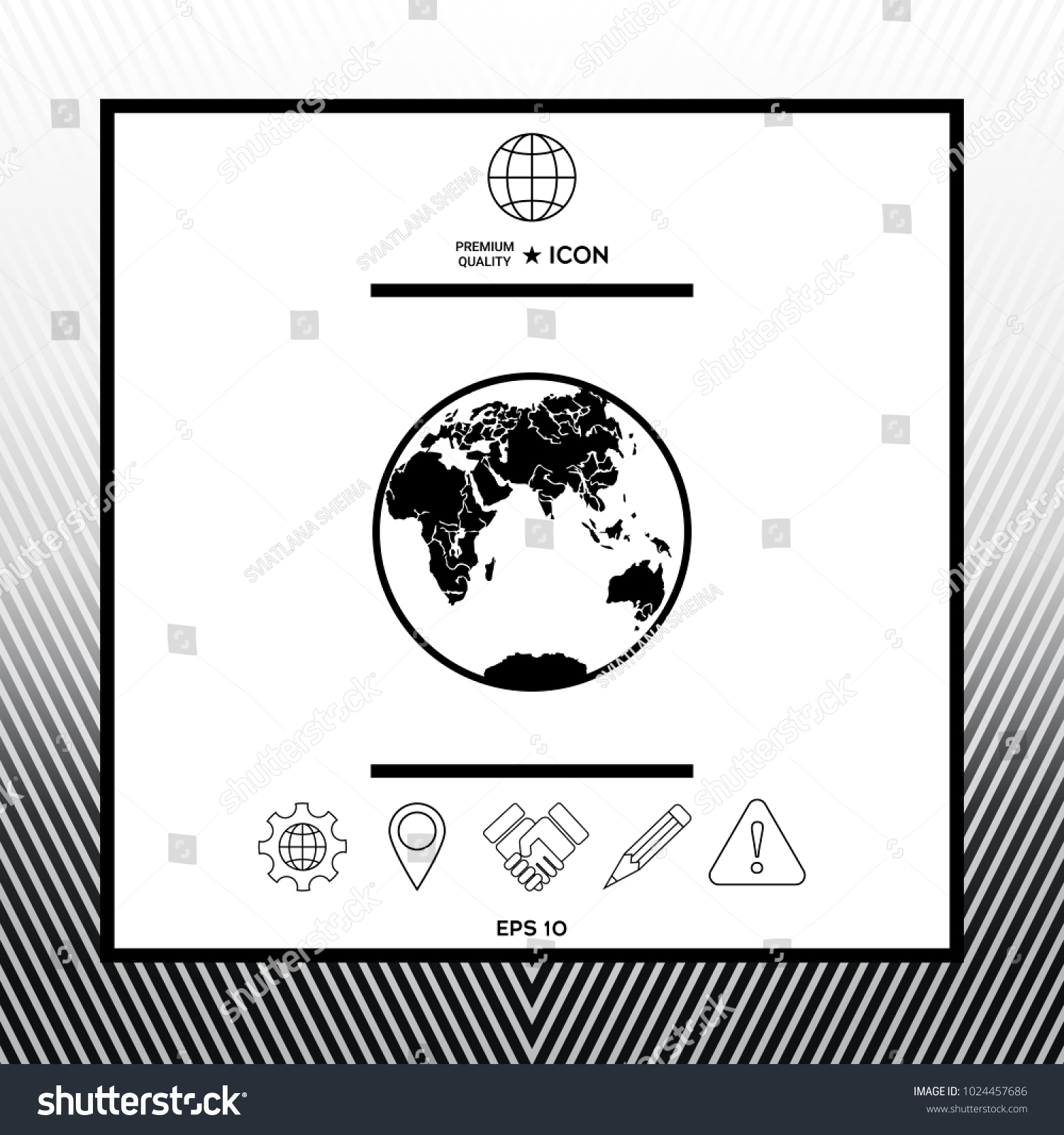 Earth Logo Icon Stock Vector (Royalty Free) 1024457686 | Shutterstock