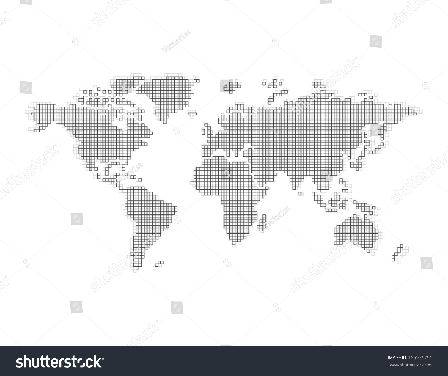 Earth Map Art: vector de stock (libre de regalías) 155936795 | Shutterstock