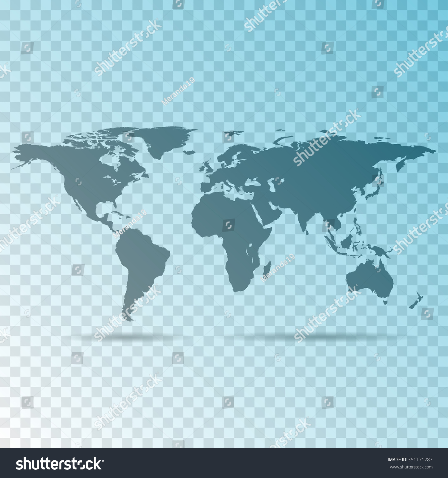 Earth Marked On Map Vector Illustration Stock Vector (Royalty Free ...