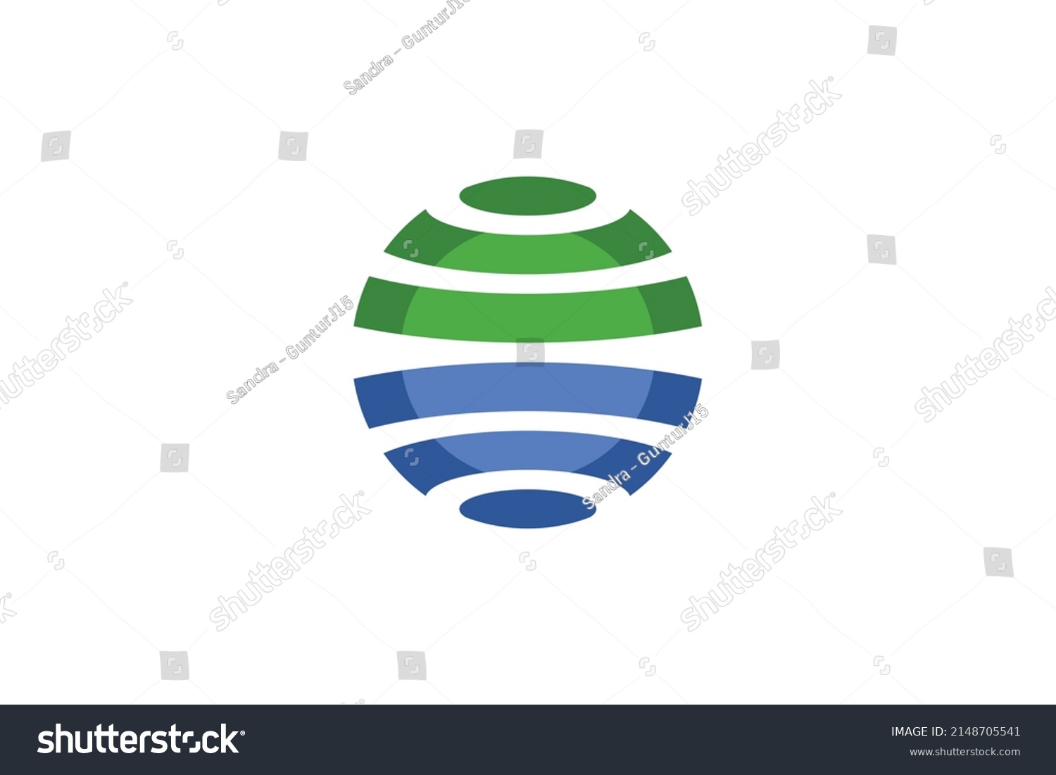 Earth Planet Colored Logo Vector Stock Vector (Royalty Free) 2148705541 ...