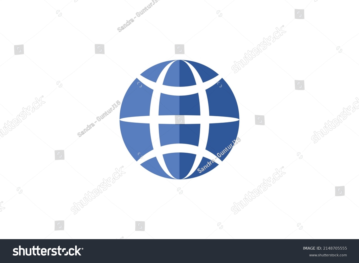 Earth Planet Colored Logo Vector Stock Vector (Royalty Free) 2148705555 ...