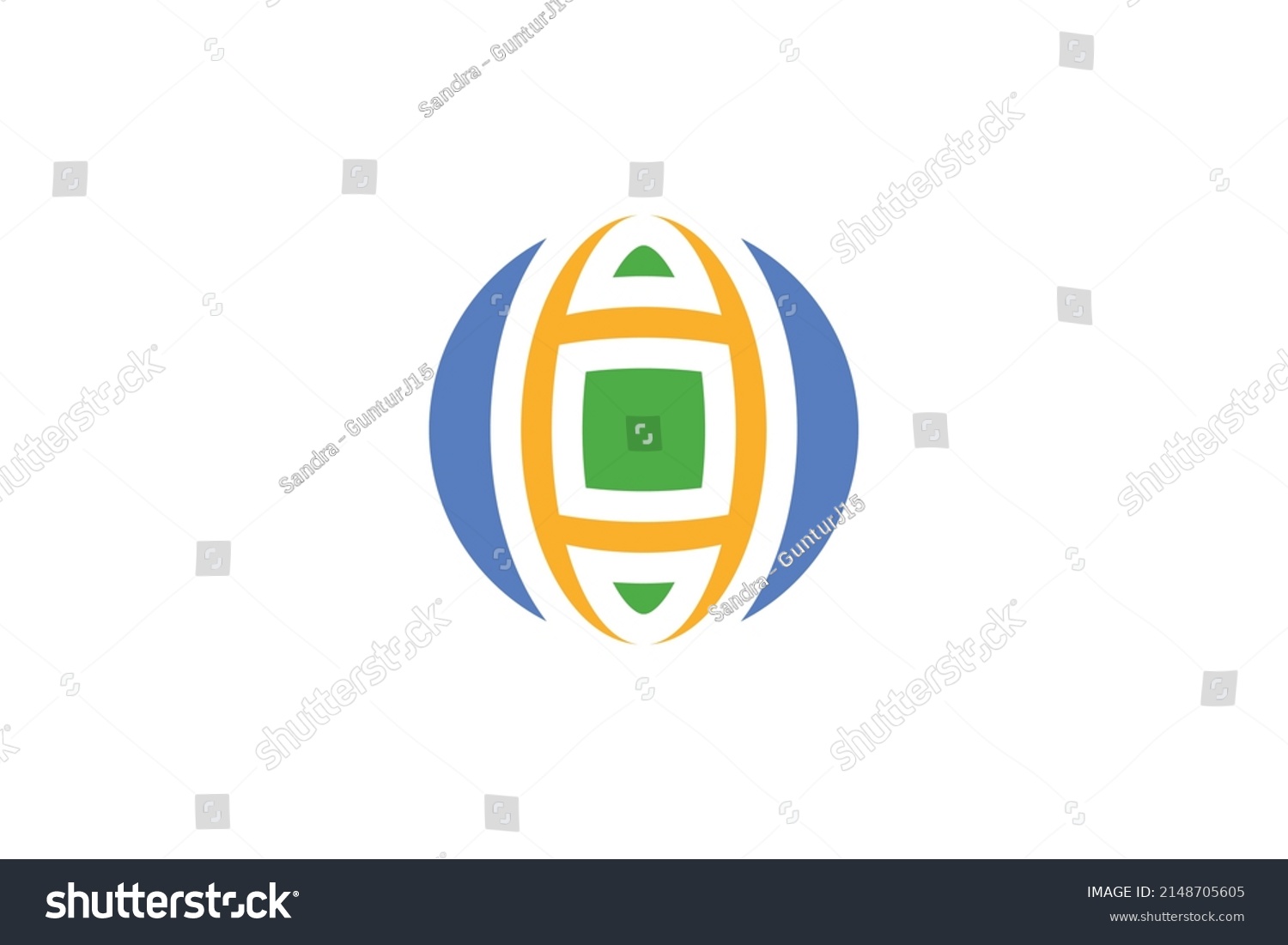 Earth Planet Colored Logo Vector Stock Vector (Royalty Free) 2148705605 ...
