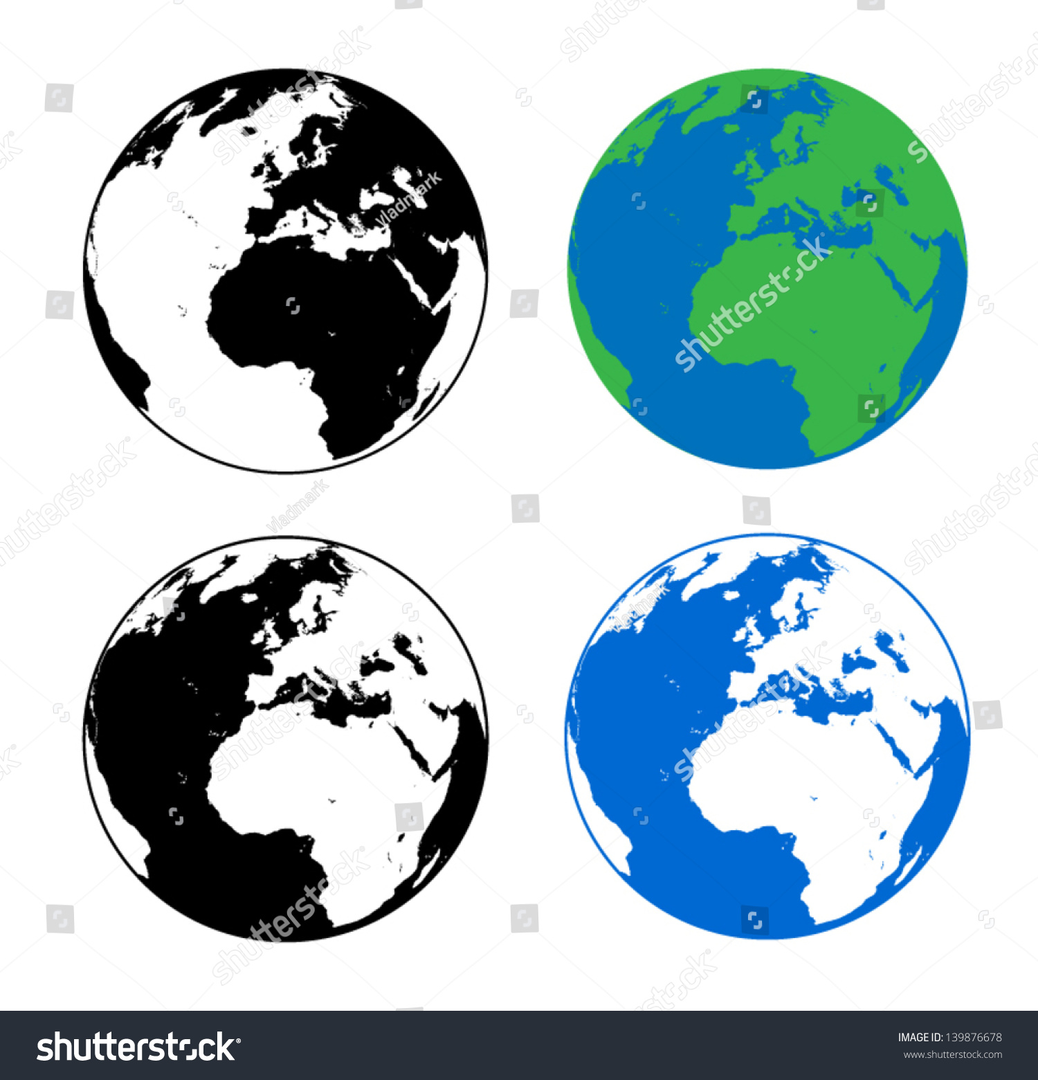 Earth Silhouette Vector Illustrations: เวกเตอร์สต็อก (ปลอดค่าลิขสิทธิ์ ...
