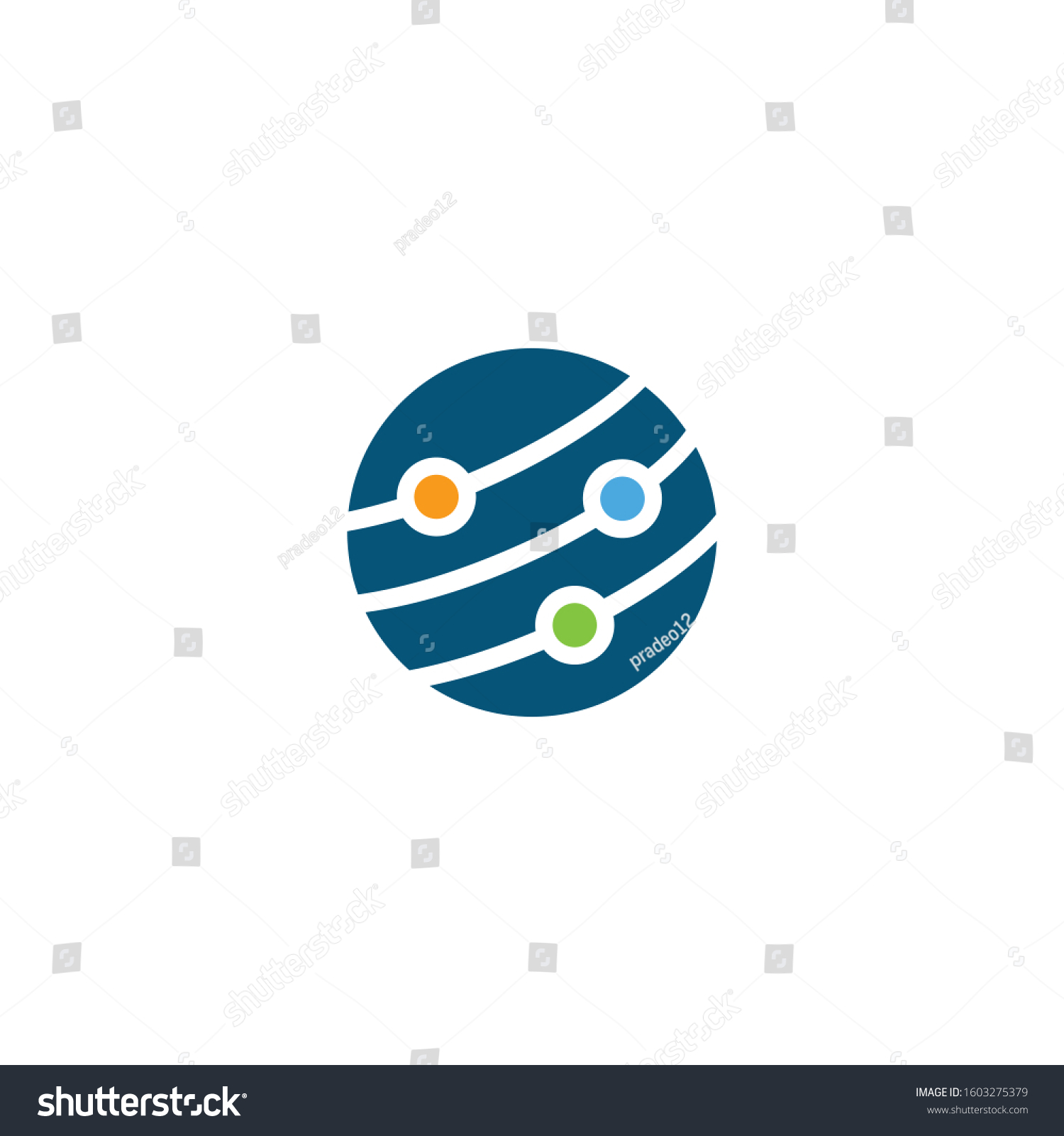 Earth Tech Logo Design Simple Stock Vector (Royalty Free) 1603275379