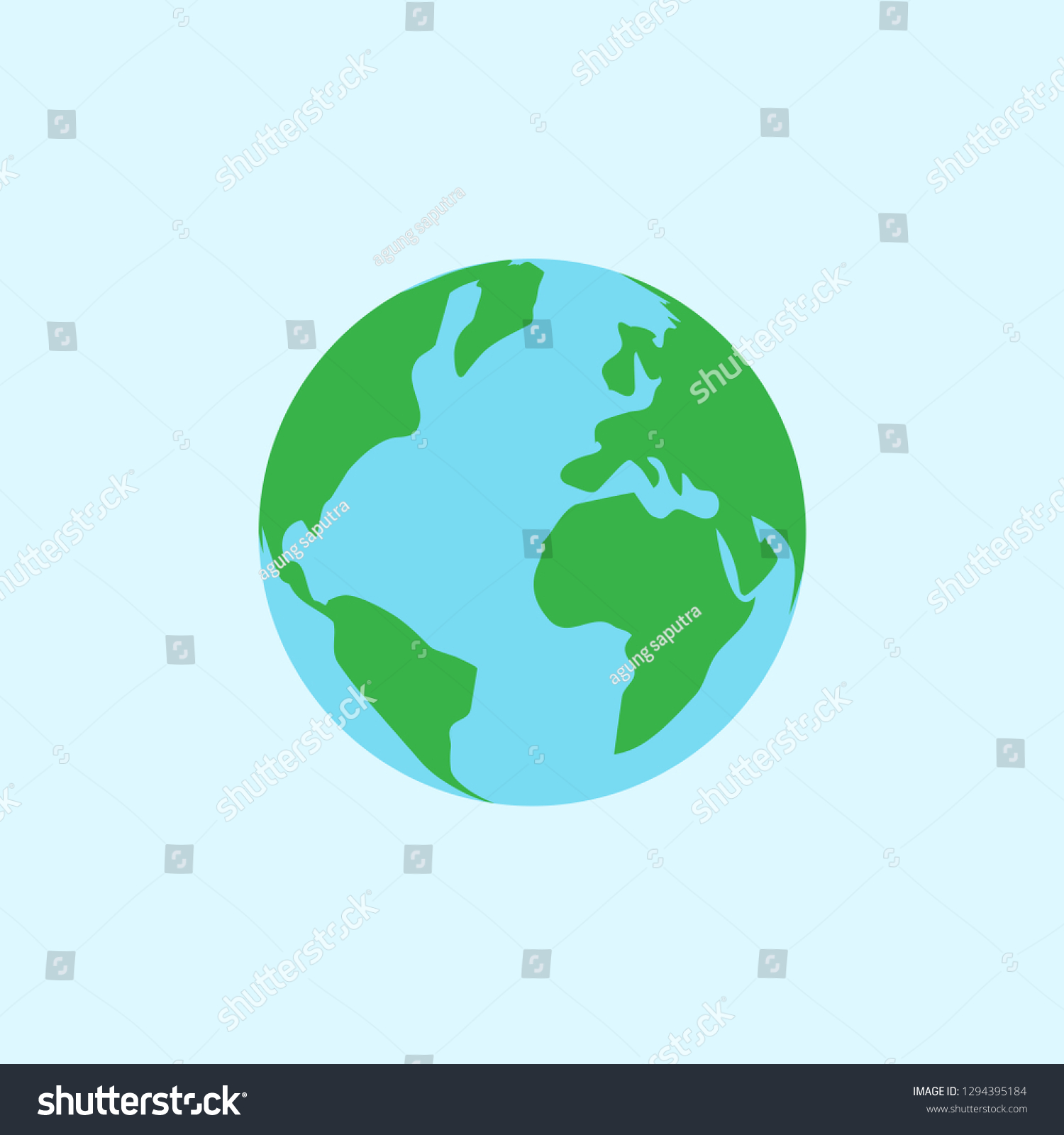 Earth Vector Illustration Stock Vector (Royalty Free) 1294395184