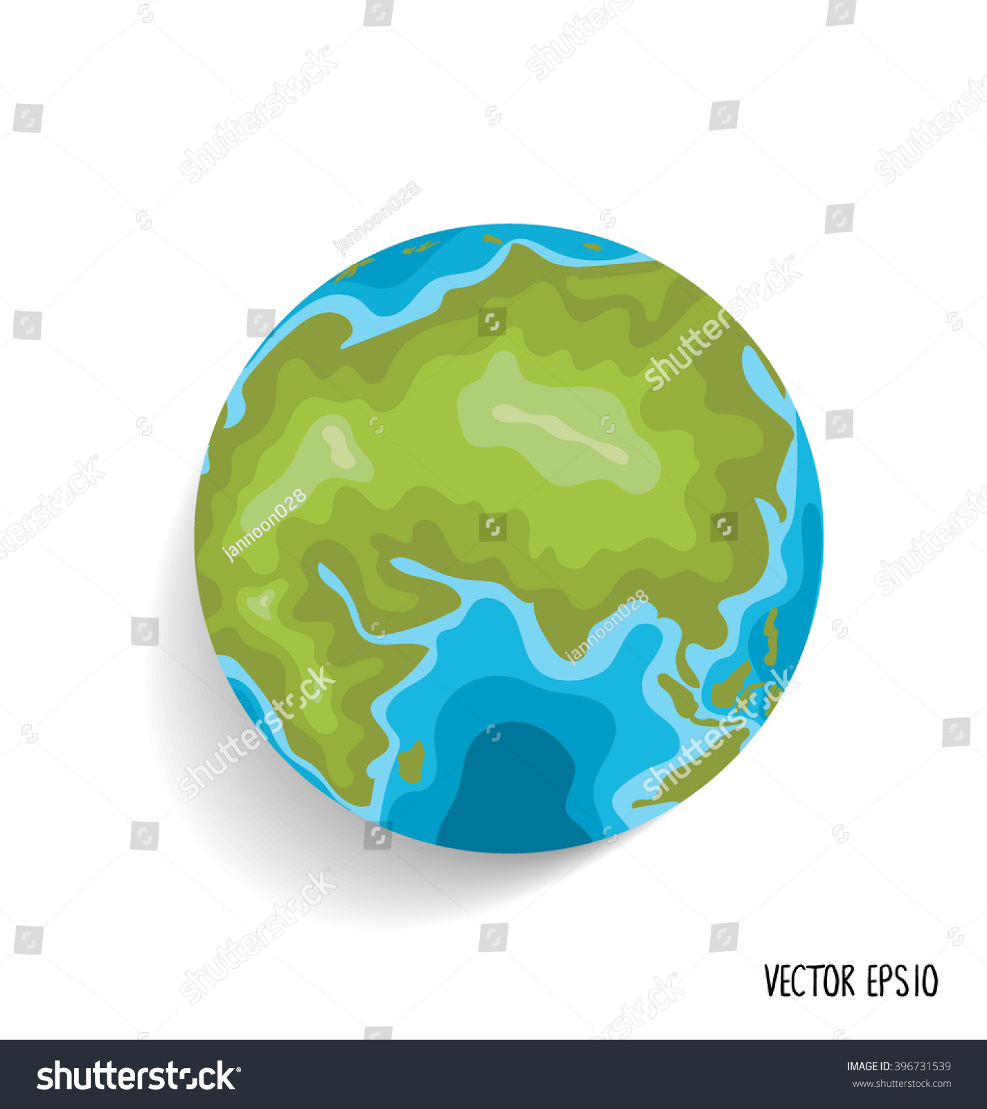 Earth Vector Illustration Stock Vector (Royalty Free) 396731539 ...