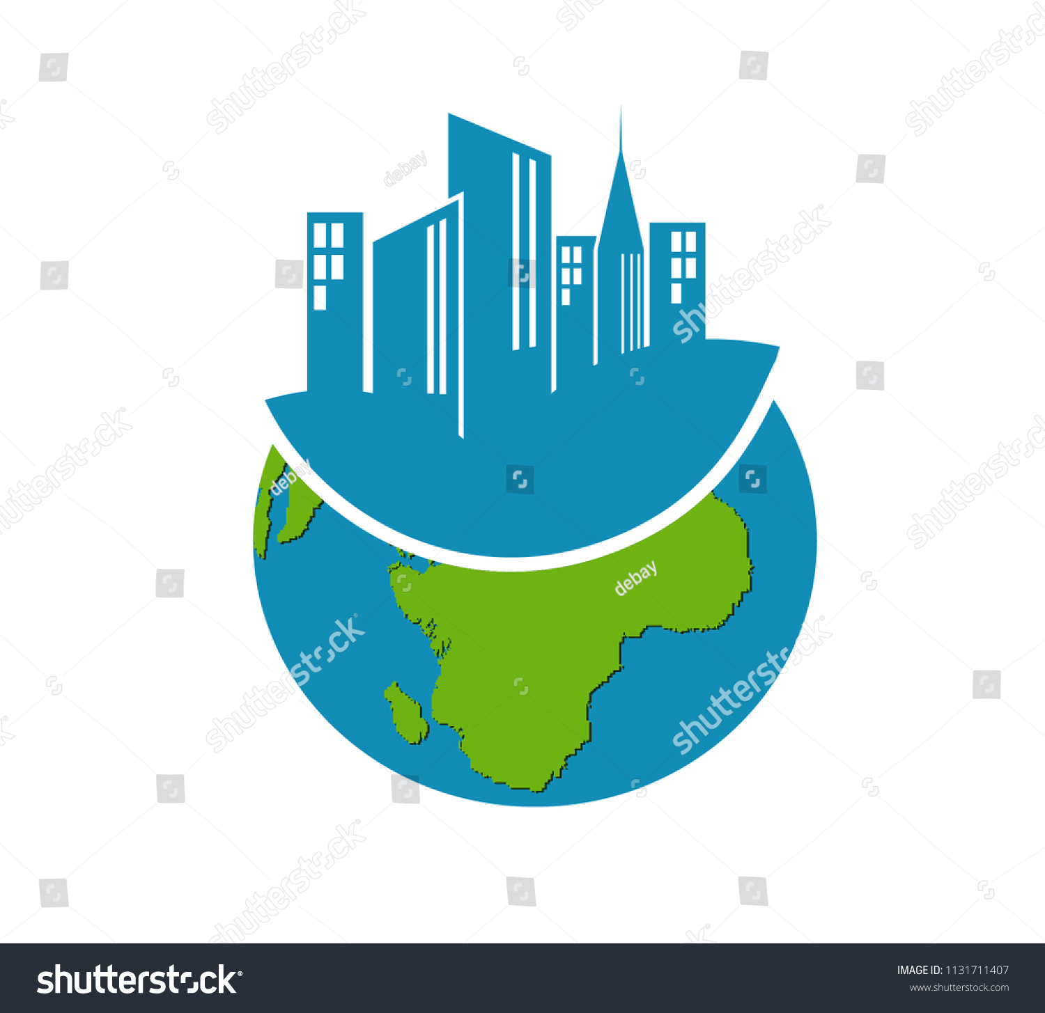 Earth Building Vector Stock Vector (Royalty Free) 1131711407 | Shutterstock