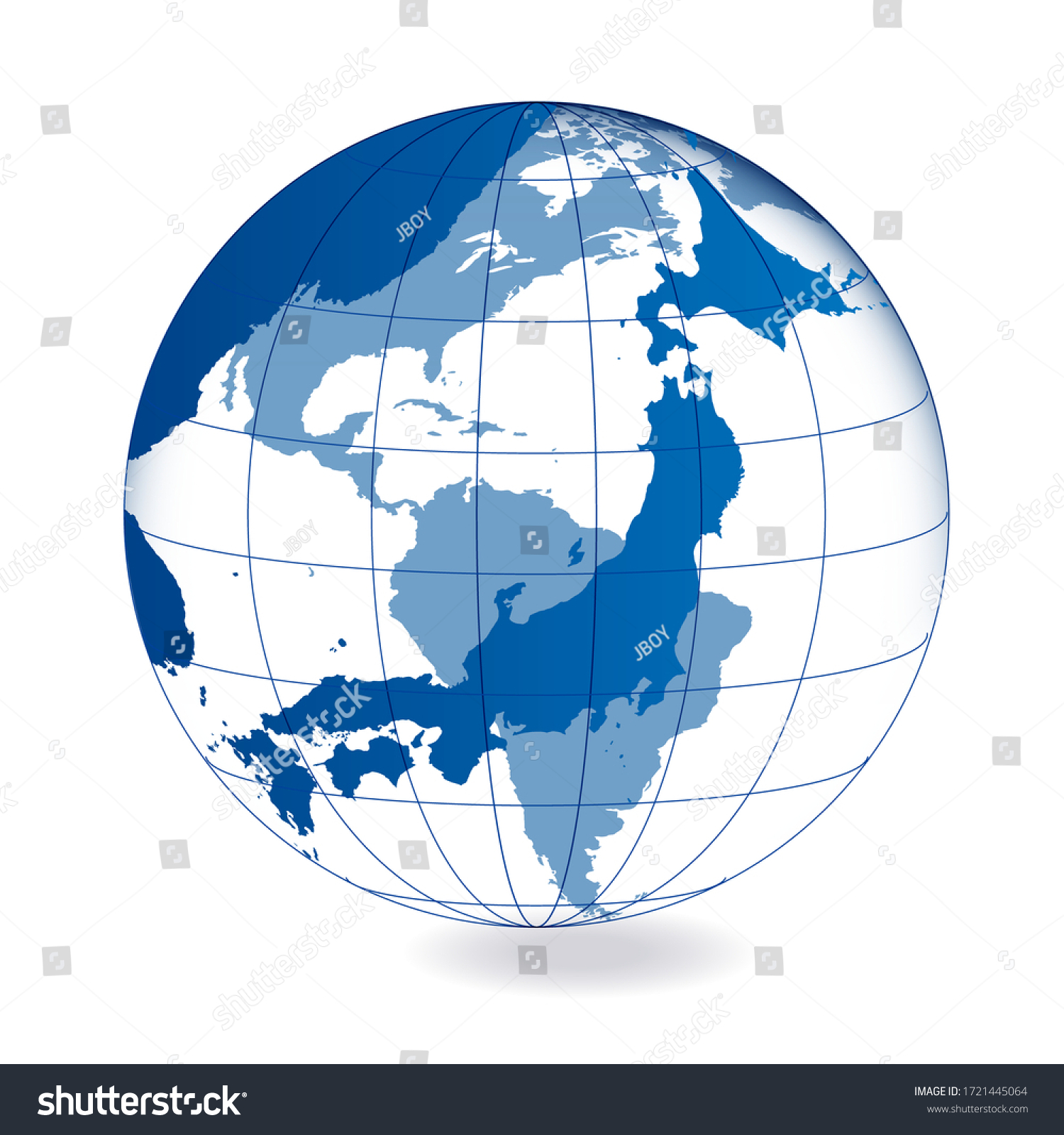 Earth World Map Sphere Icon: เวกเตอร์สต็อก (ปลอดค่าลิขสิทธิ์ ...
