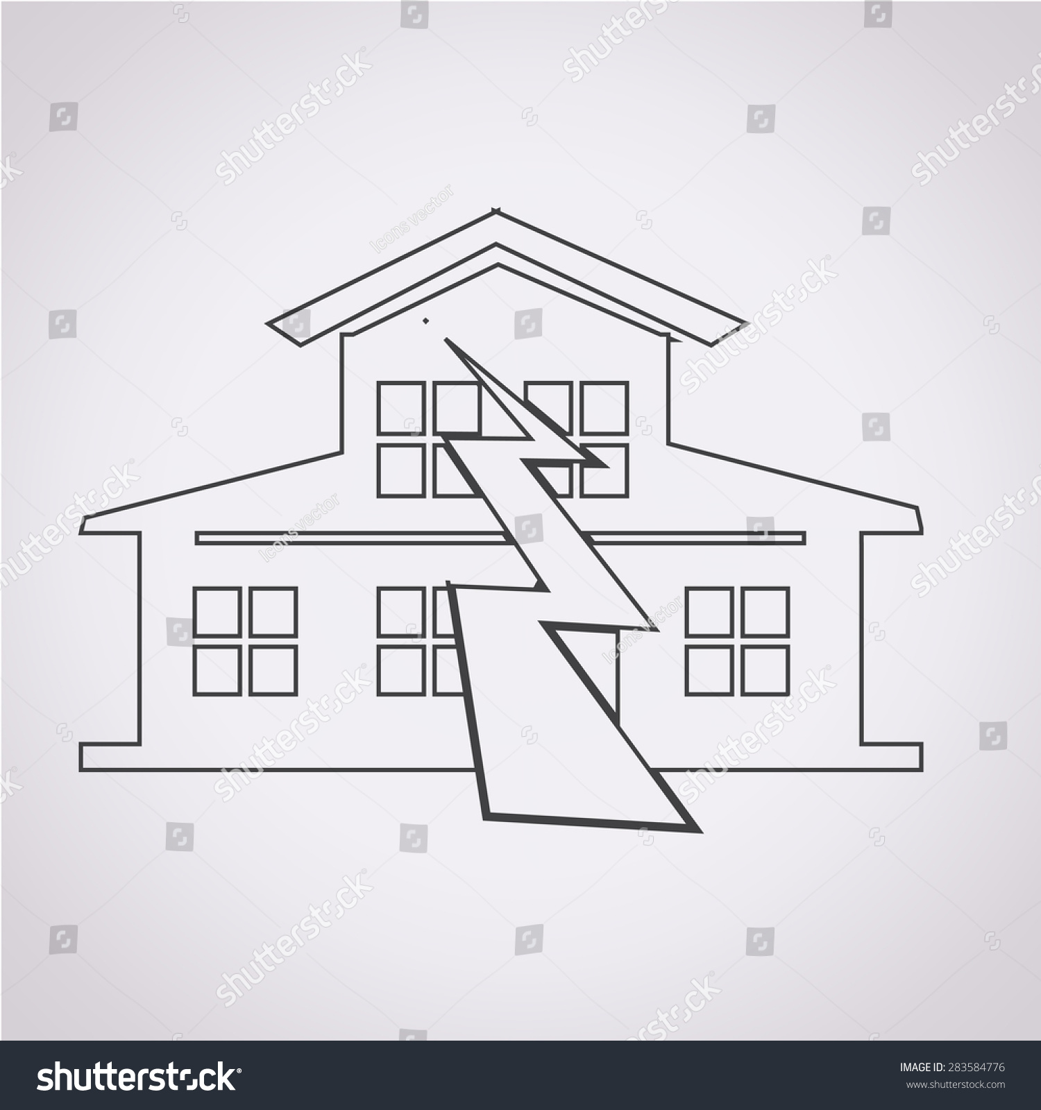 Earthquake Symbol Icon Stock Vector (Royalty Free) 283584776 | Shutterstock