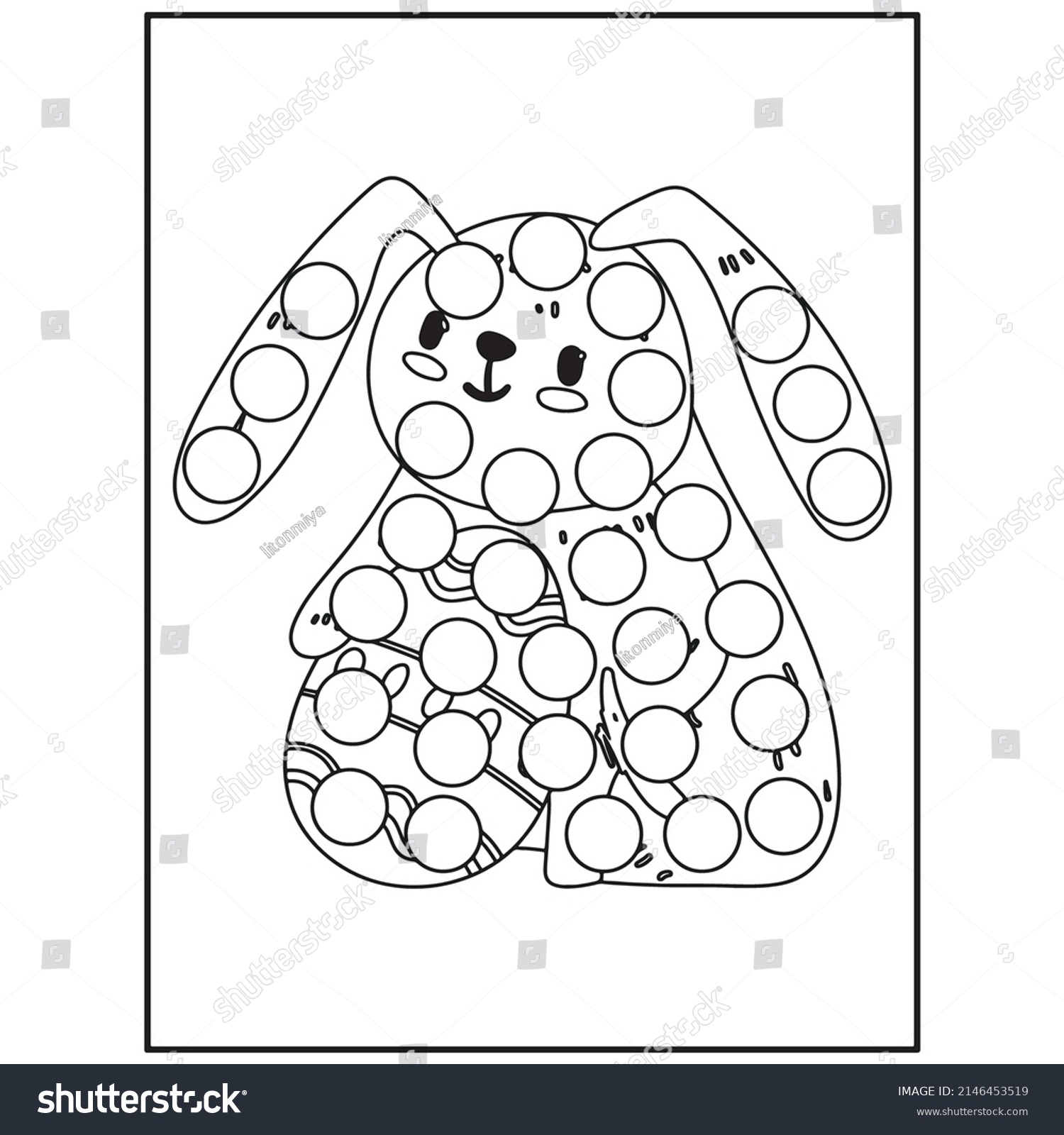 Easter Dot Marker Coloring Pages Kids Stock Vector (Royalty Free ...