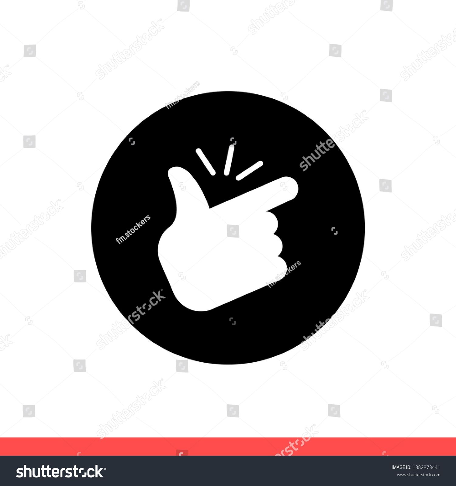 Easy Concept Vector Icon Snap Symbol Stock Vector (Royalty Free ...