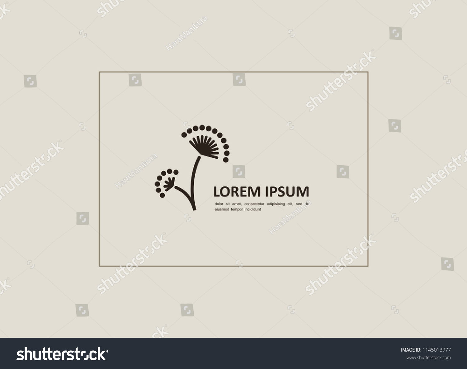 Easy Neutral Symbol Flower Eps 10 Stock Vector (Royalty Free ...