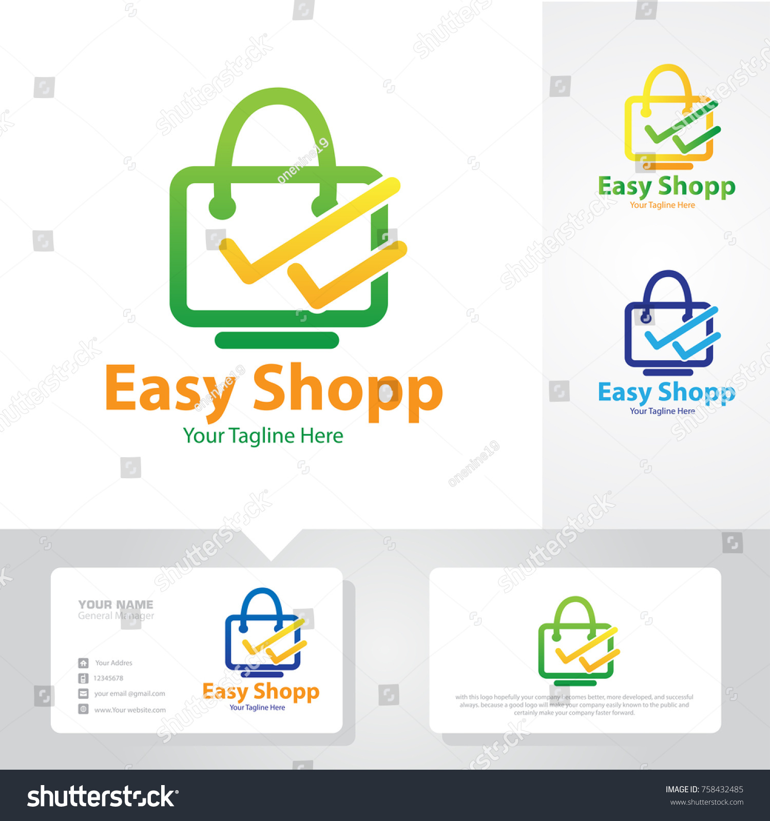 Easy Shop Logo: เวกเตอร์สต็อก (ปลอดค่าลิขสิทธิ์) 758432485 | Shutterstock
