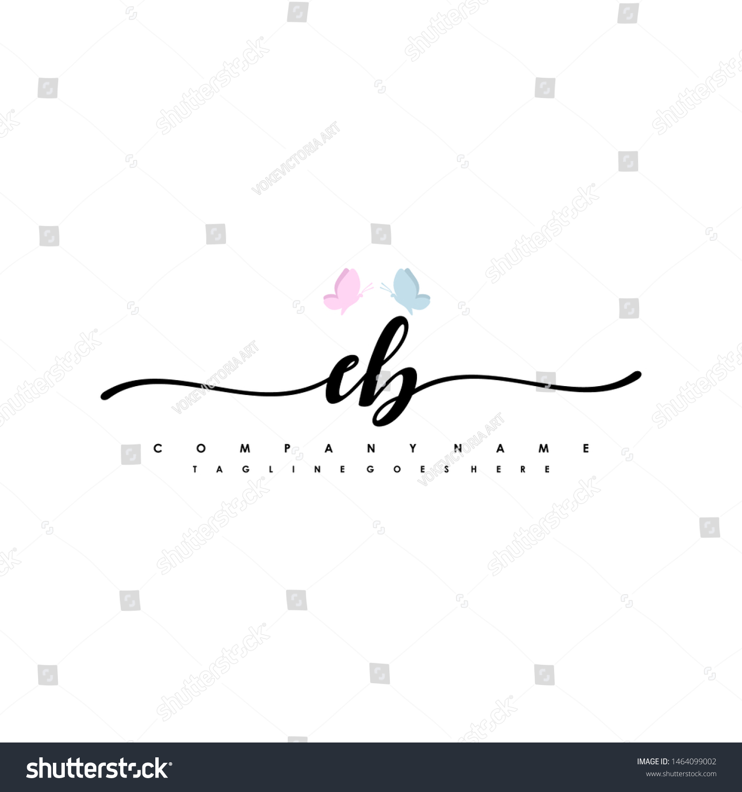 Eb Initial Signature Logo Handwriting Logo Stock Vector (Royalty Free ...