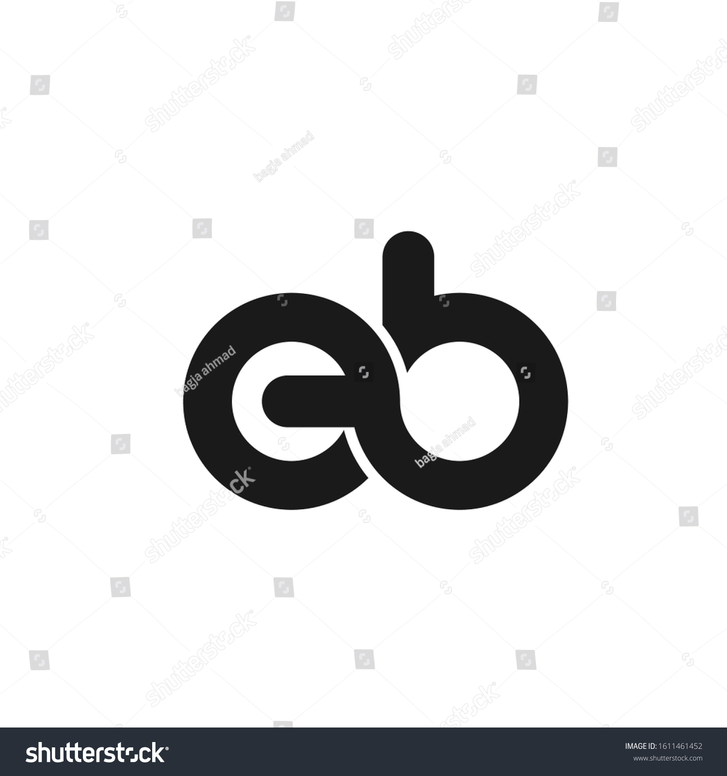 Eb Logo Design Simple Modern Template: เวกเตอร์สต็อก (ปลอดค่าลิขสิทธิ์ ...