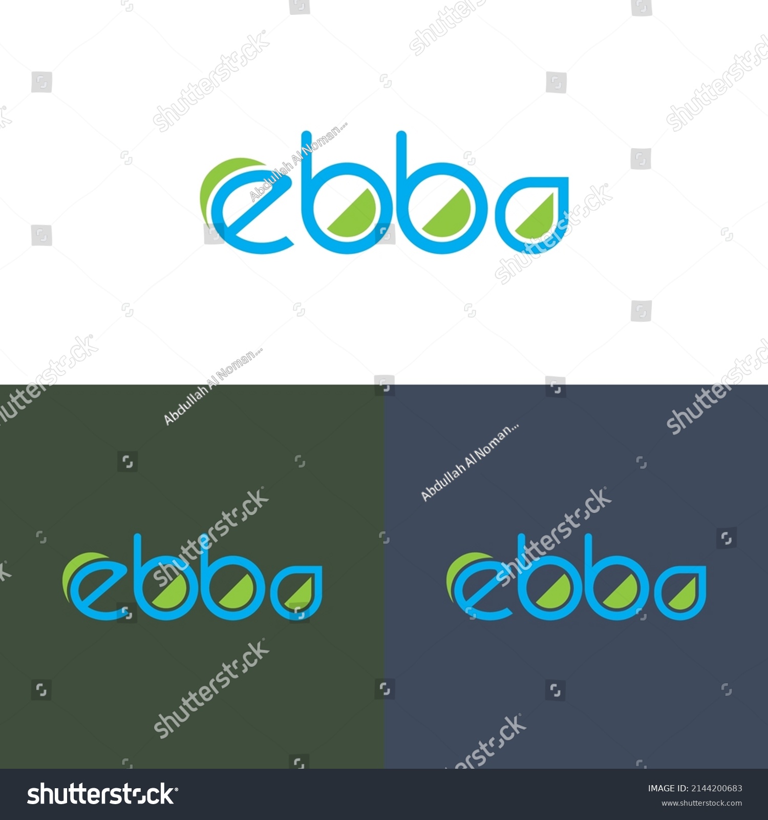Ebbo Logo Design Ebbo Stock Vector (Royalty Free) 2144200683 | Shutterstock