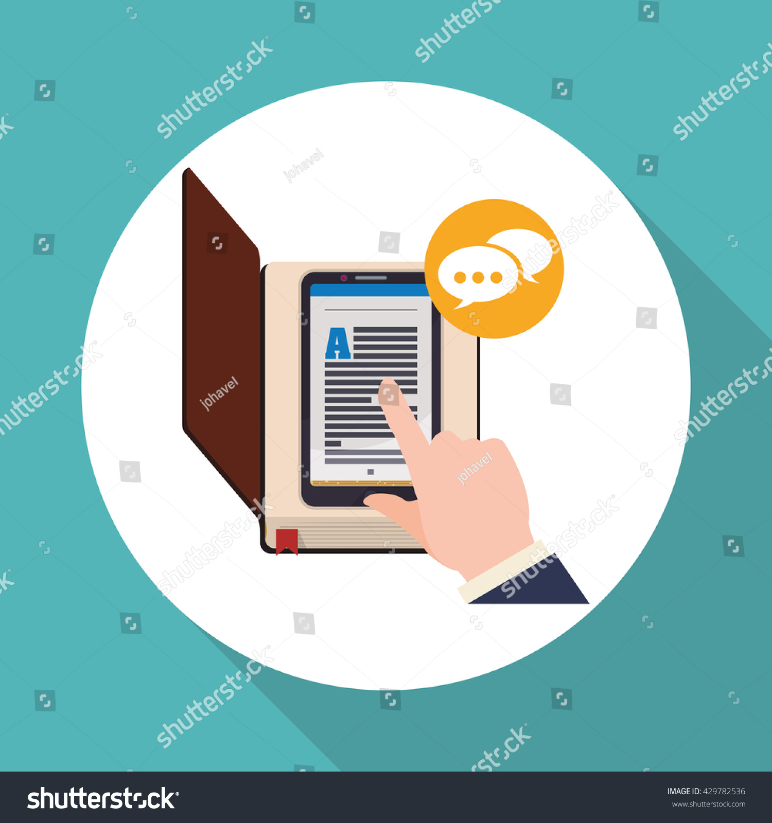 Ebook Design Reading Icon White Background: Vector có sẵn (miễn phí bản ...