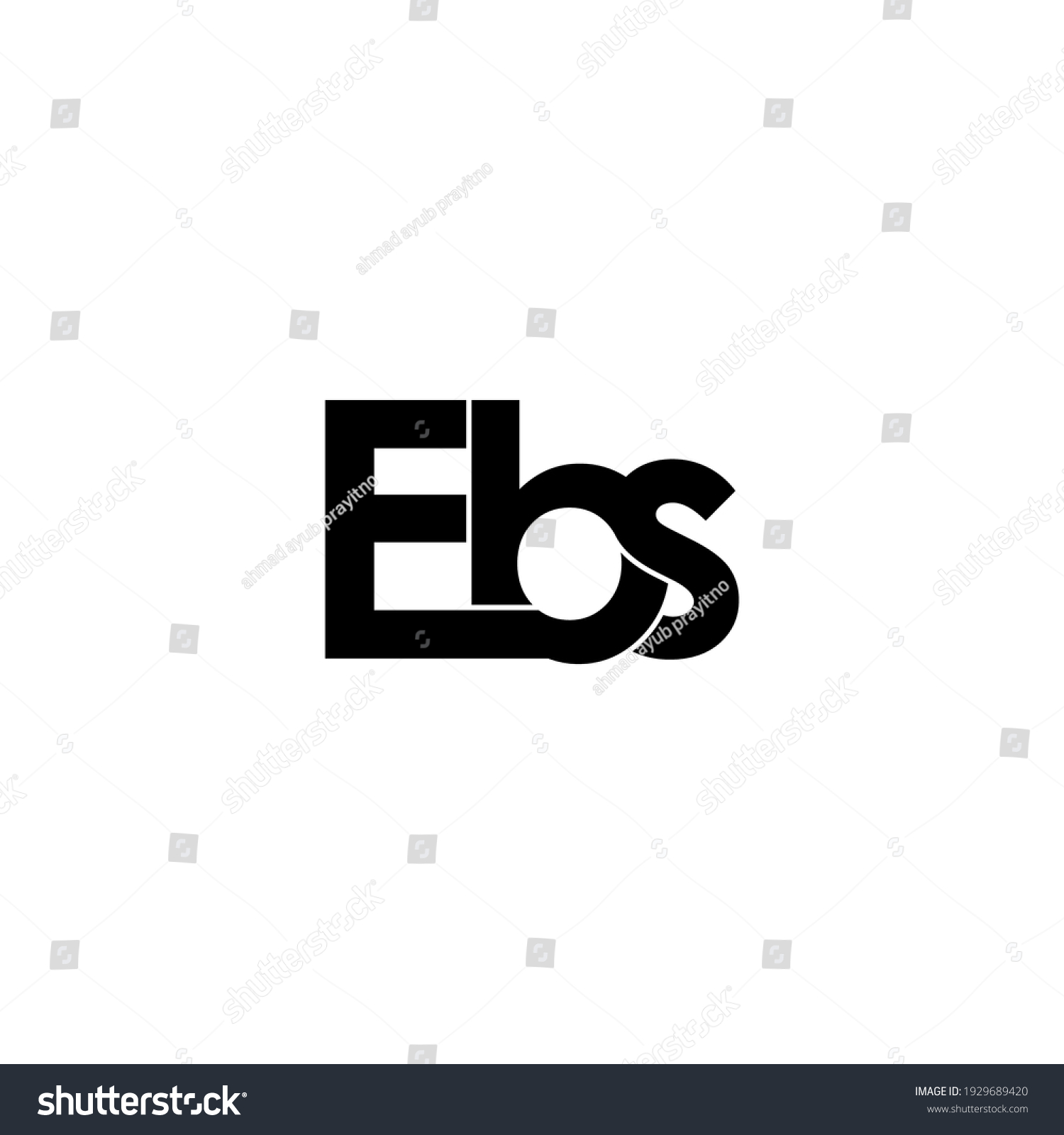 Ebs Letter Original Monogram Logo Design Stock Vector (Royalty Free ...