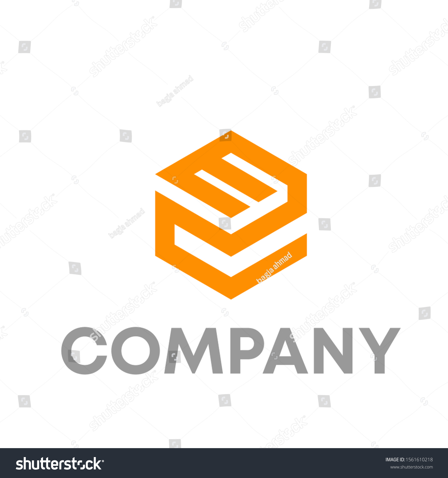 Ec Logo Vector Design Template Sign Stock Vector (Royalty Free) 1561610218