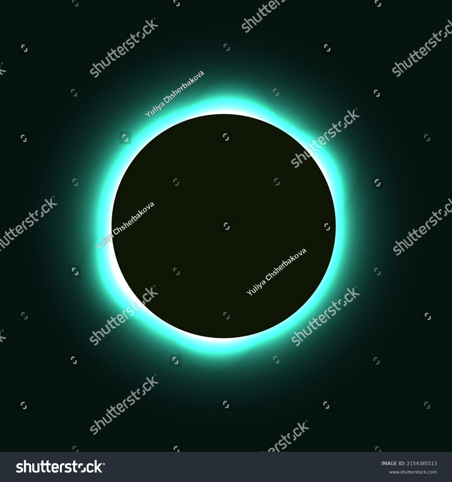 Eclipse Sun Circle Crown Vector Design Stock Vector (Royalty Free ...