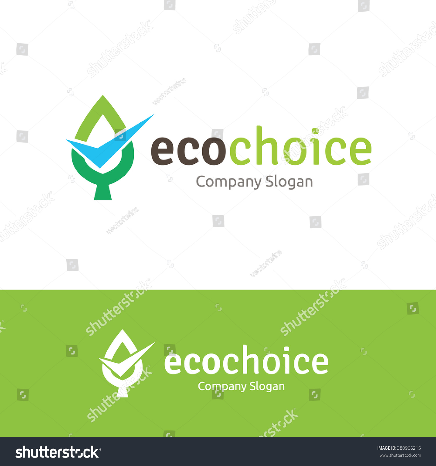 Eco Choice Logo Vector Logo Template Stock Vector 380966215 - Shutterstock