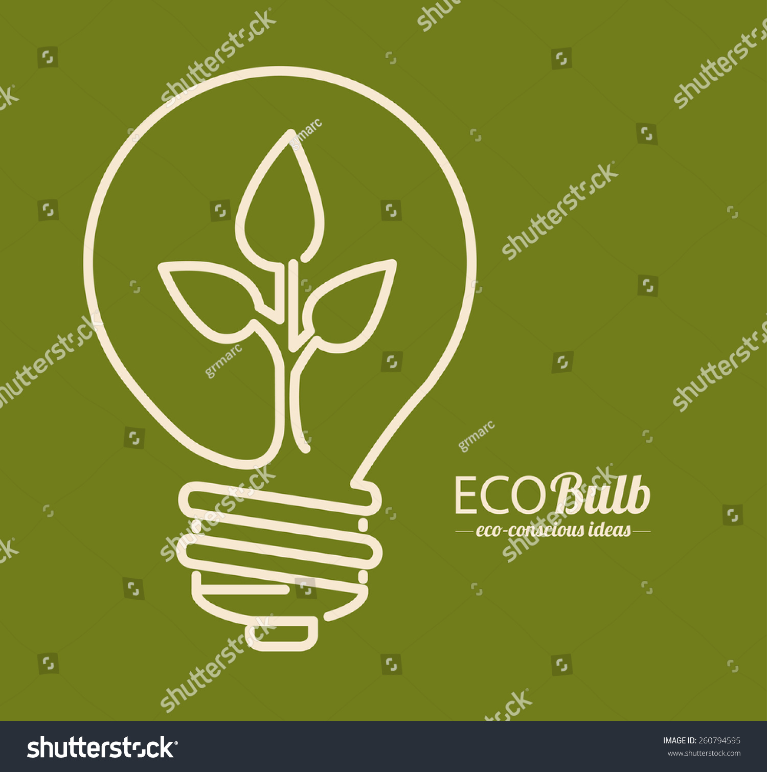 Eco Design Vector Illustration Stock Vector (Royalty Free) 260794595