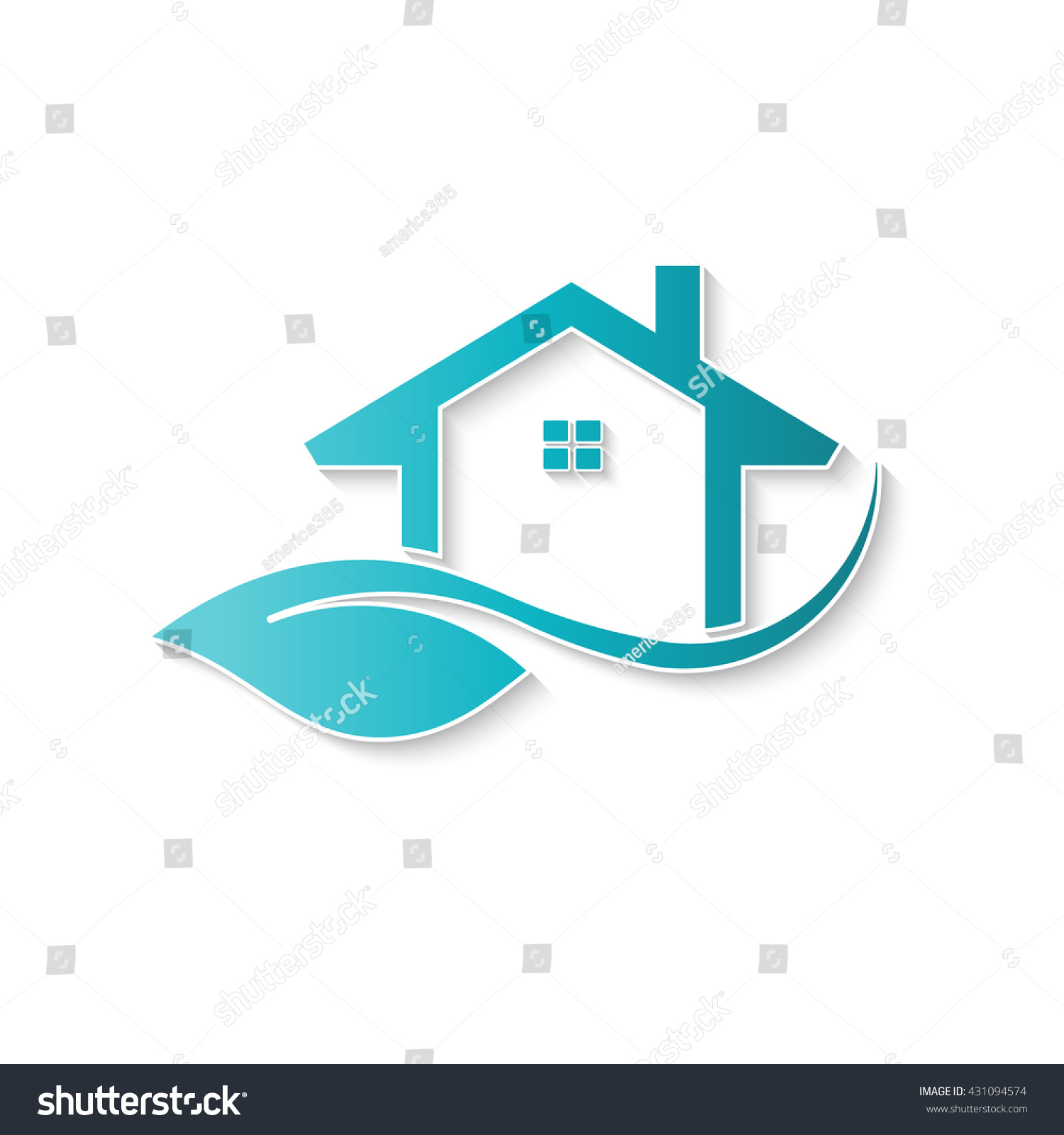 Eco Friendly House Logo Vector Graphic Stock Vector (Royalty Free ...