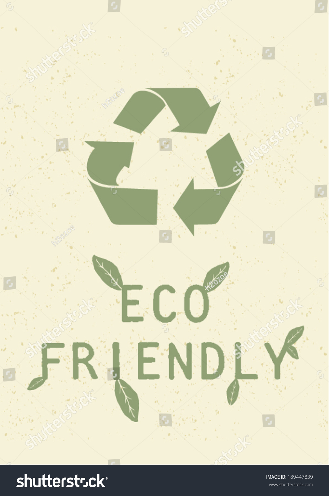 Eco Friendly Vector Poster Design Template Stock Vector (Royalty Free ...