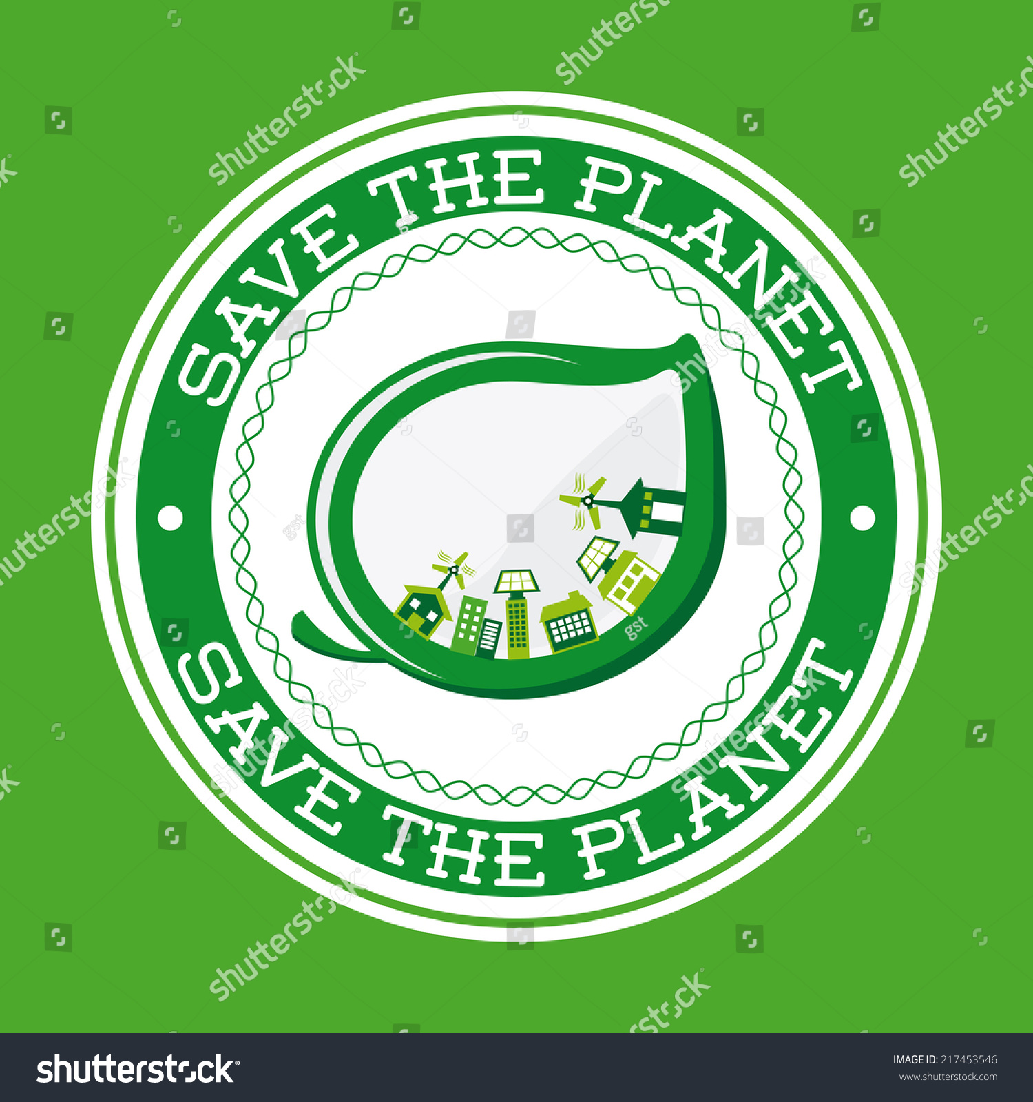 Eco Graphic Design Vector Illustration Stock Vector (Royalty Free ...