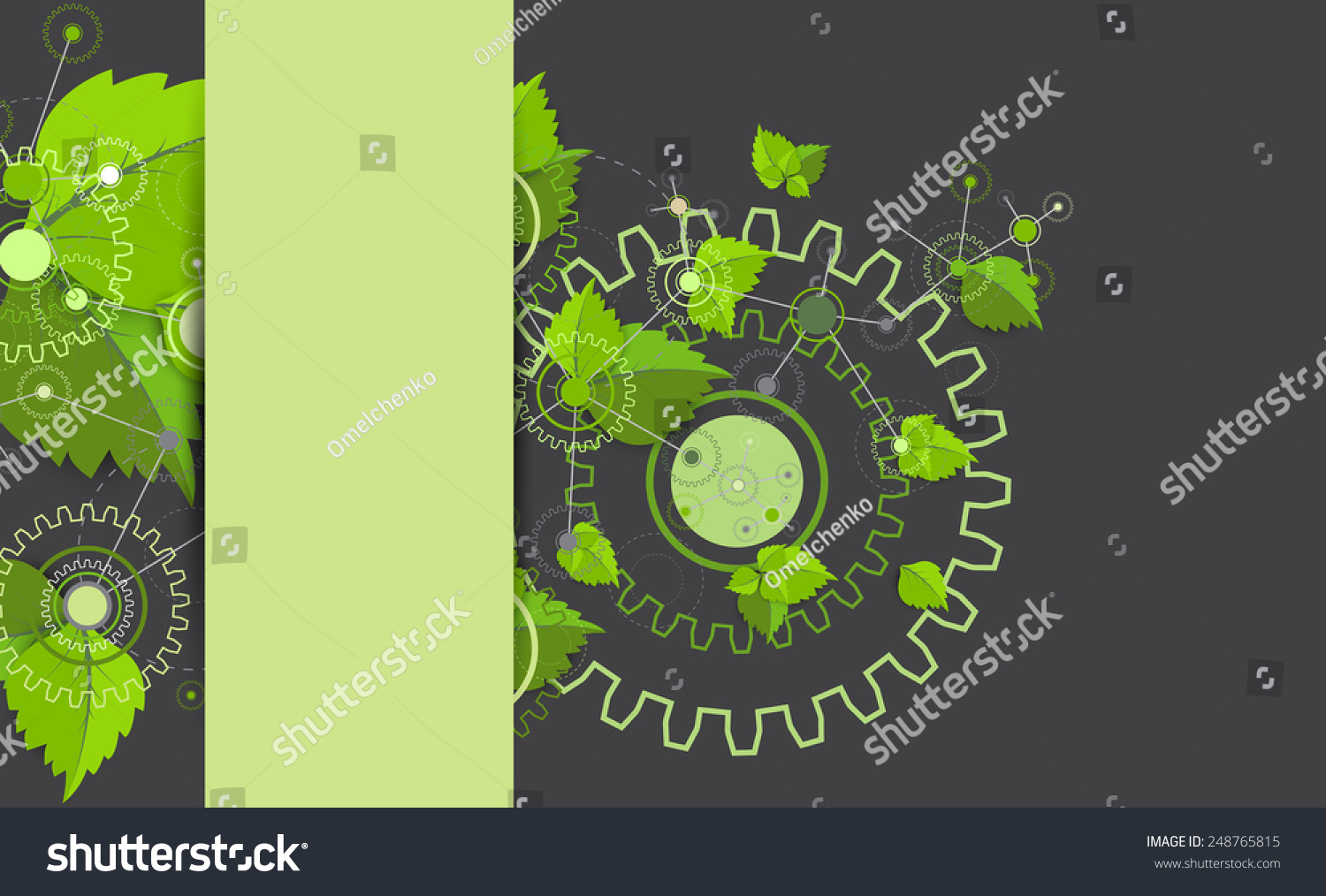 Eco Manufacture Abstract Technology Background Vector Stock Vector ...