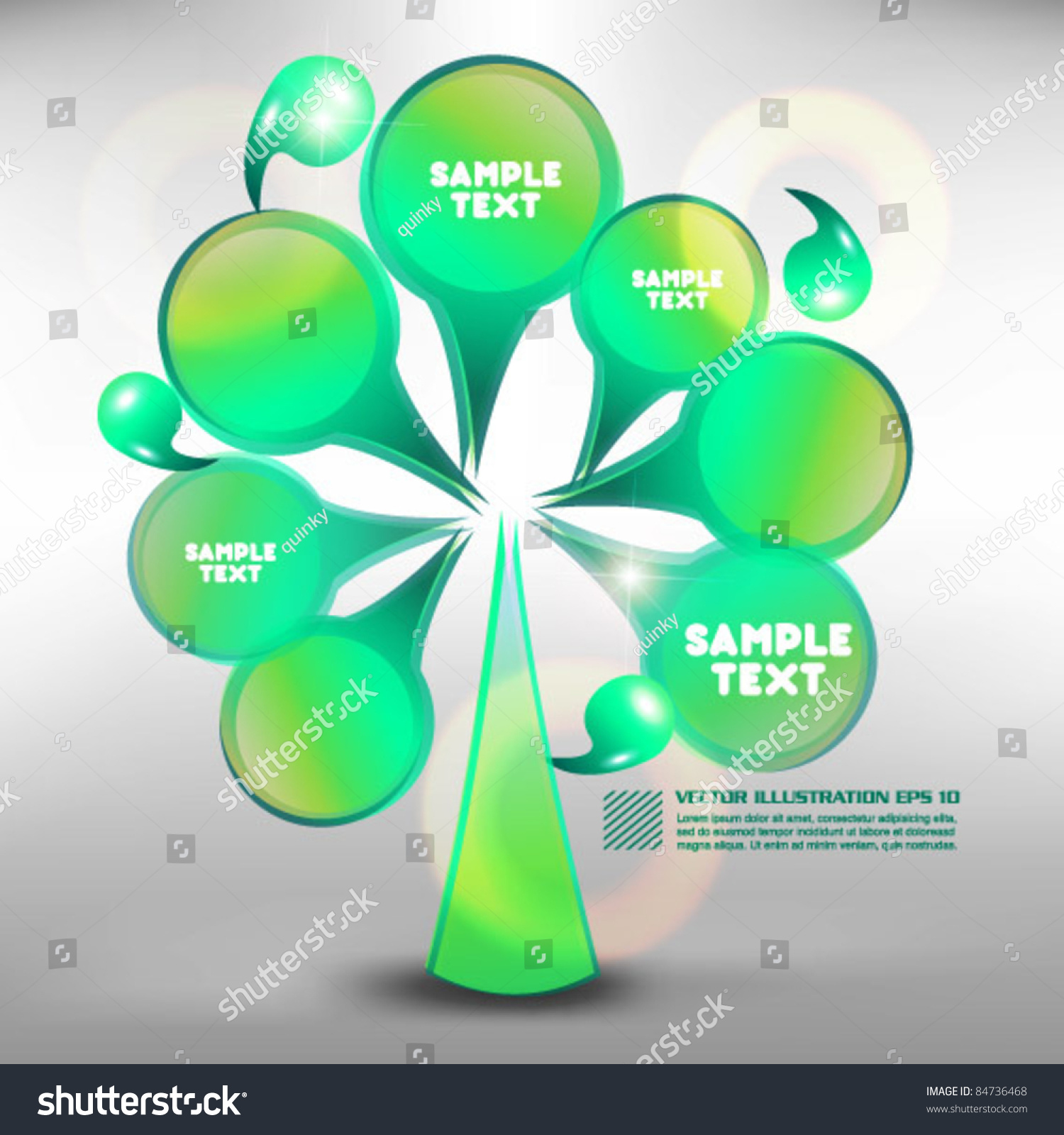Eco Tree Label Design Stock Vector (Royalty Free) 84736468 | Shutterstock