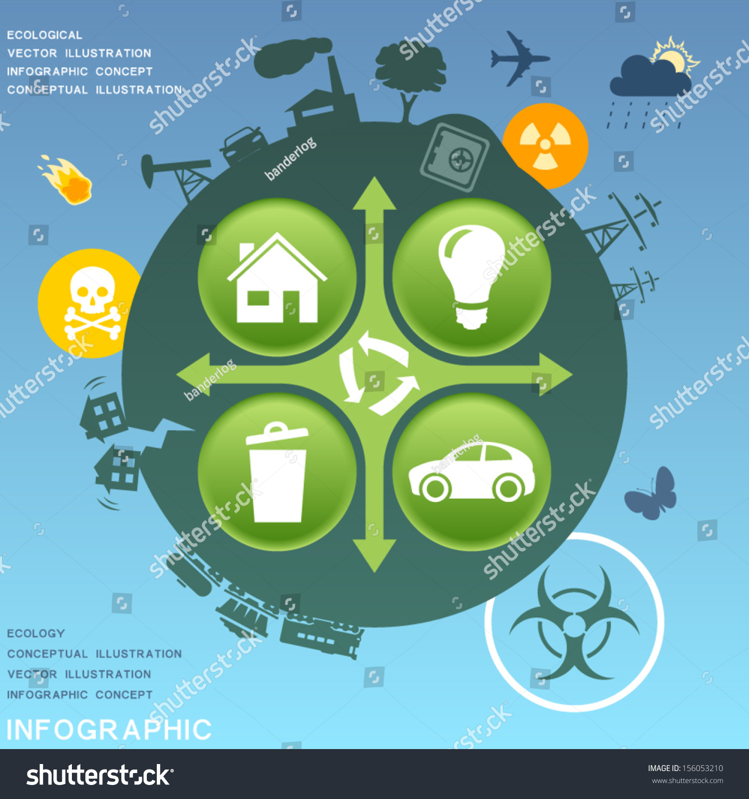 Ecological Infographic Design Elements Stock Vector (Royalty Free ...