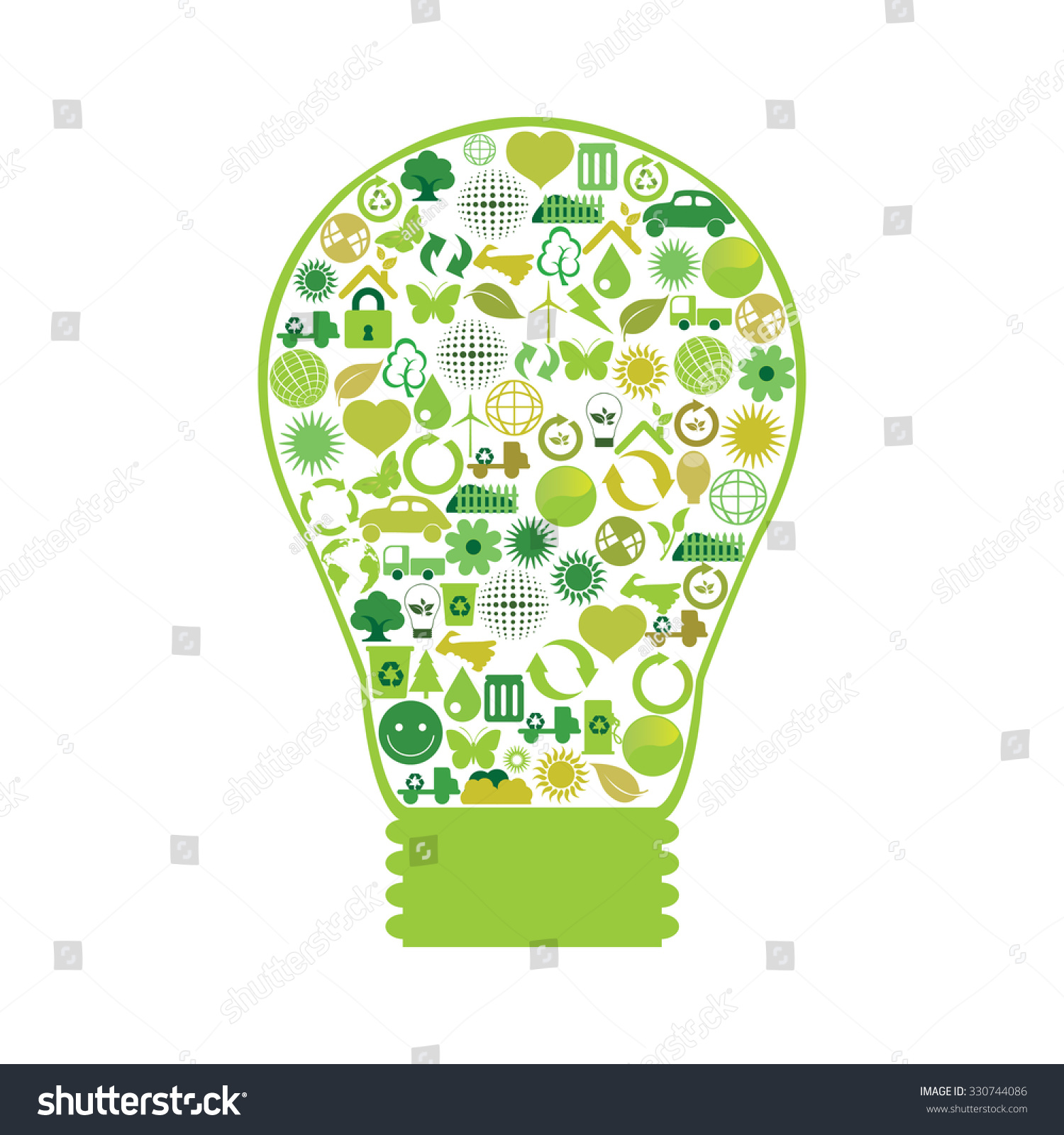 Ecological Symbols Stock Vector (Royalty Free) 330744086 | Shutterstock