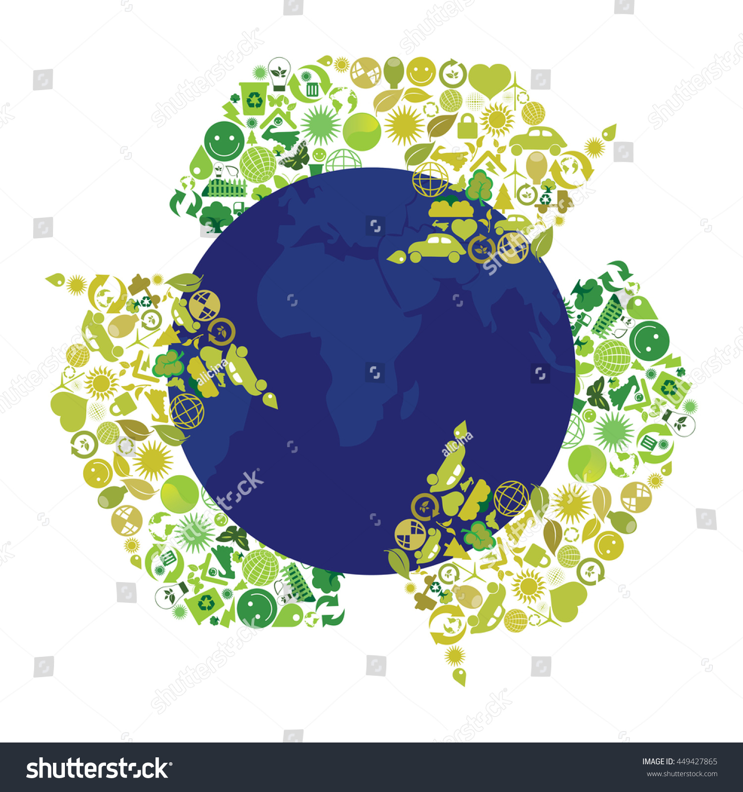 Ecological Symbols: เวกเตอร์สต็อก (ปลอดค่าลิขสิทธิ์) 449427865 ...