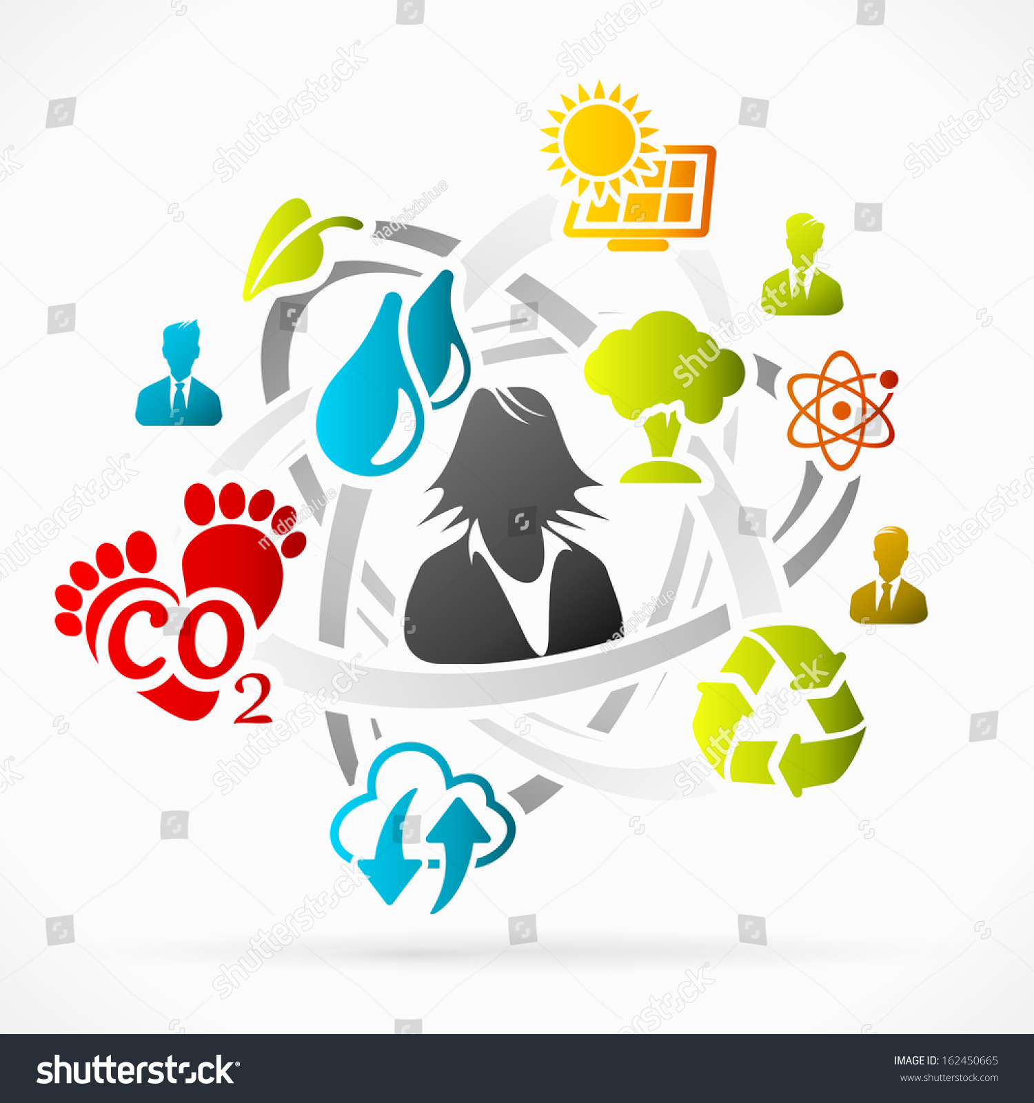 Ecology Abstract Motion Concept Stock Vector (Royalty Free) 162450665