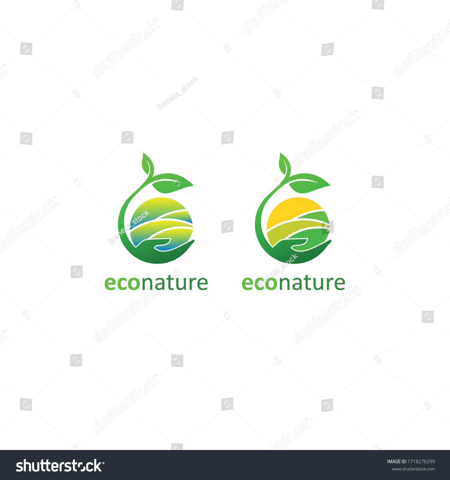 Ecology World Saving Green Logo Vector Stock Vector (Royalty Free ...