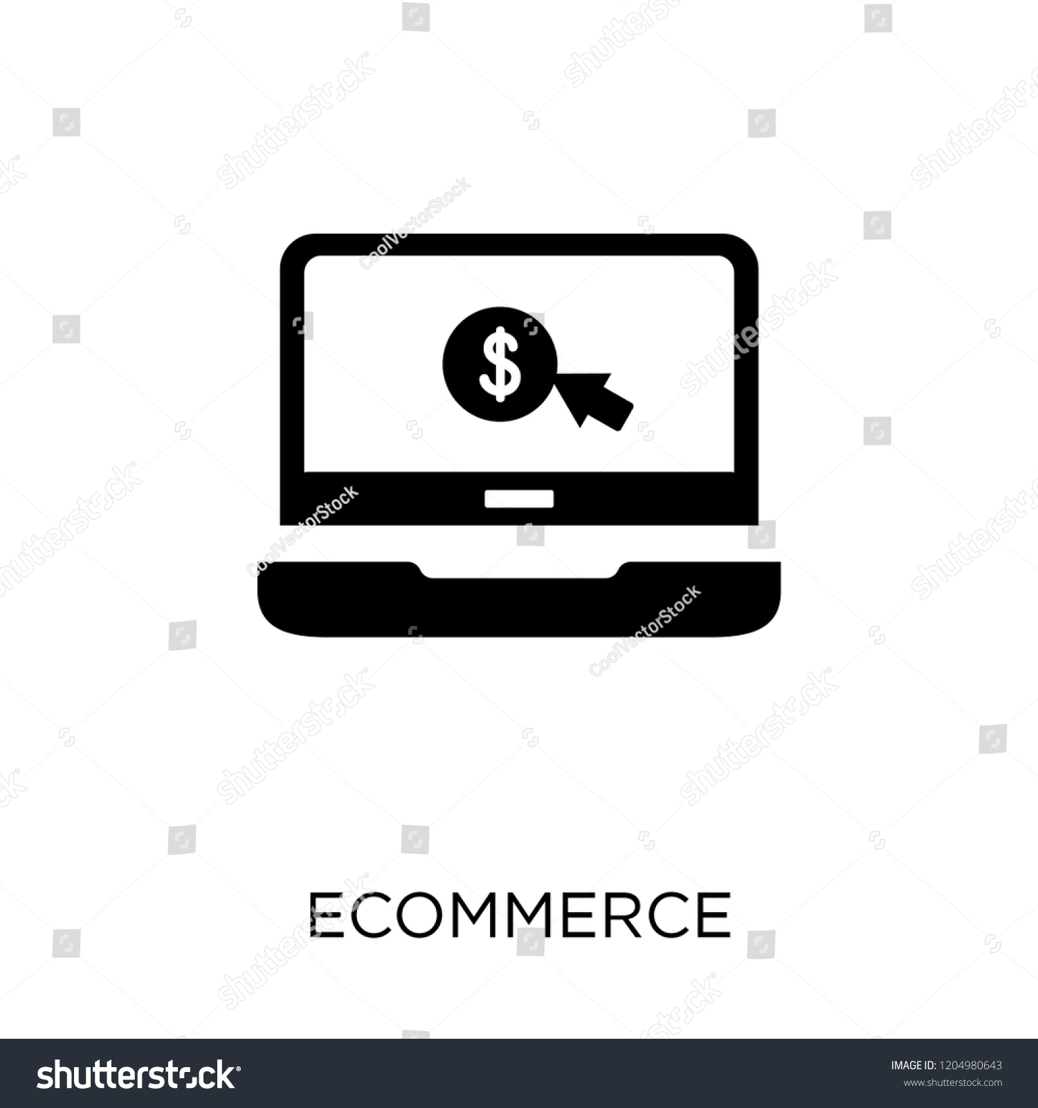 Ecommerce Icon Ecommerce Symbol Design Ecommerce Stock Vector (Royalty ...