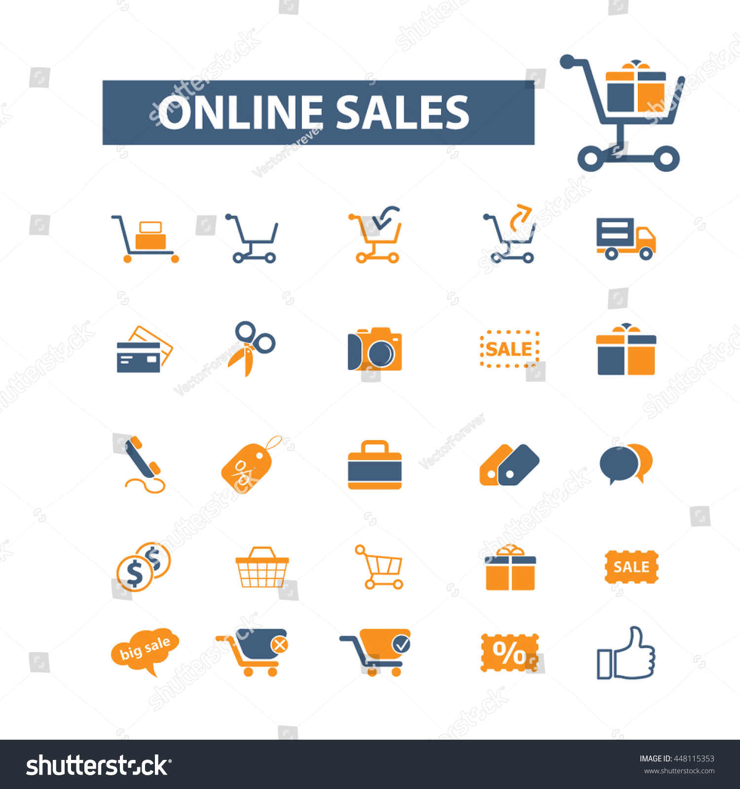 Ecommerce Icons Stock Vector (Royalty Free) 448115353 | Shutterstock