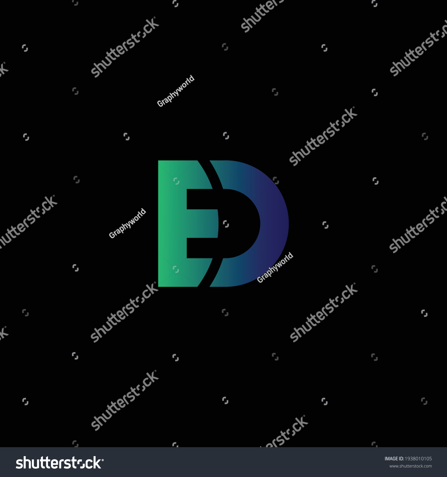 Ed Icon Logo Design Vector Stock Vector (Royalty Free) 1938010105 ...